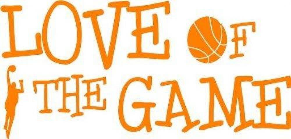 Design With Vinyl Love Of The Game Artwork Basketball Hoops Slam Dunk ...