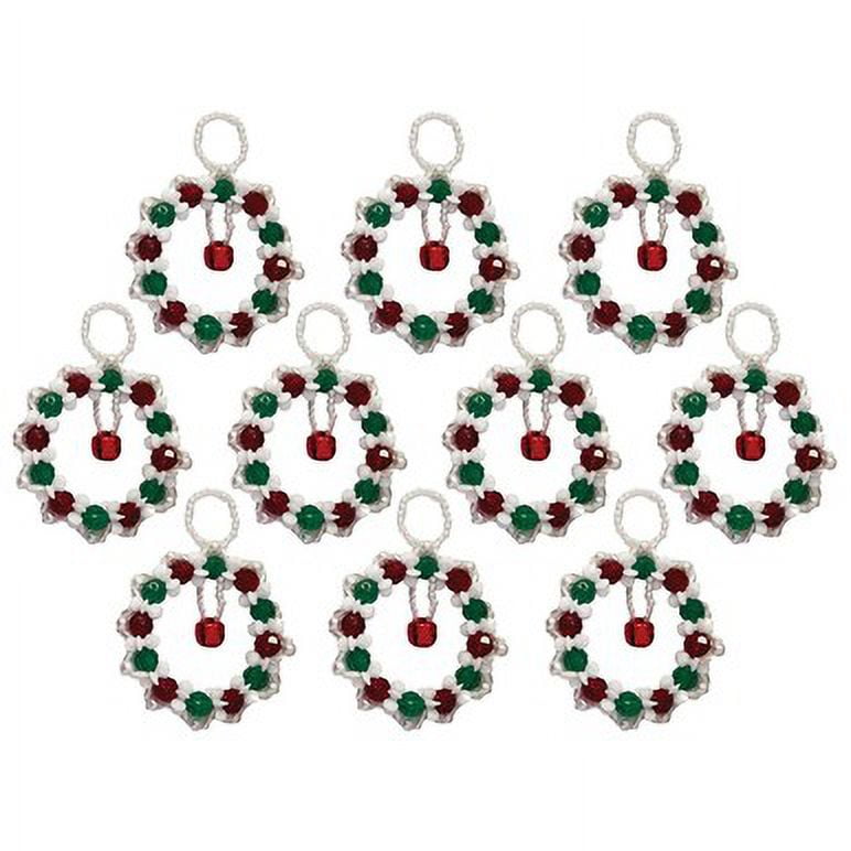 Design Works Beaded Ornament Kit 2.5" Set of 10-Ring In The Season ...