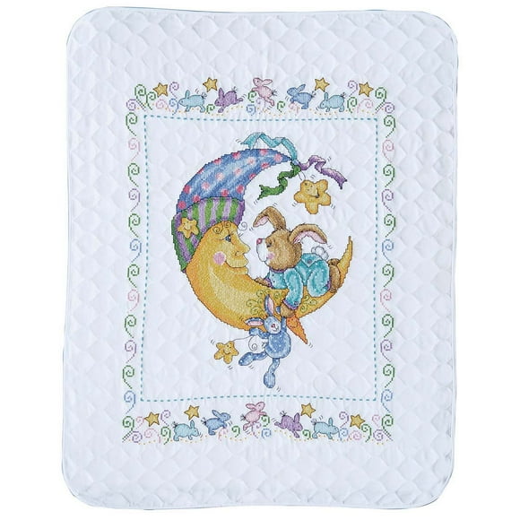 Stamped Embroidery Baby Quilt Kit