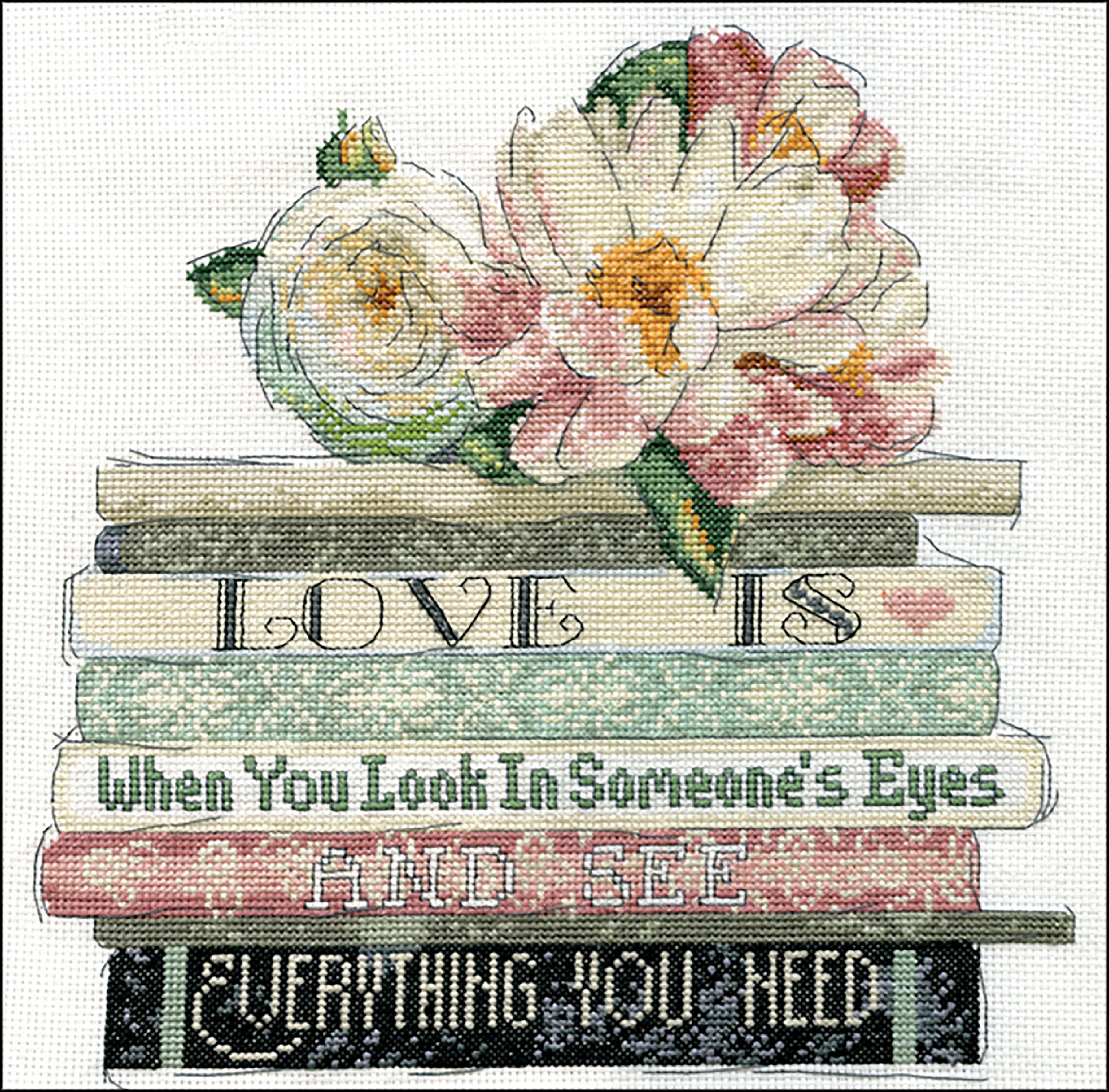 Design Works Counted Cross Stitch Kit 10"X10"-Love Is (14 Count ...