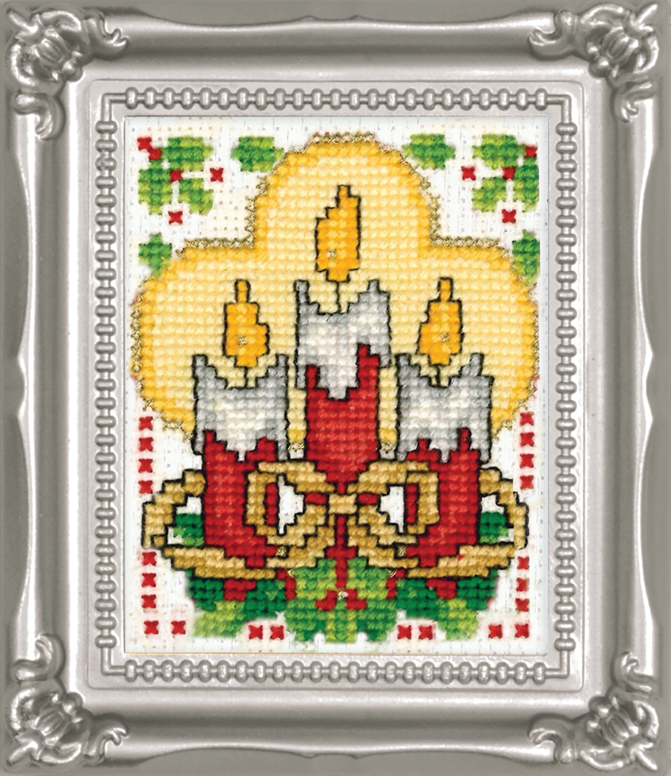 Design Works Counted Cross Stitch Kit 2"X3"-Candles (18 Count ...