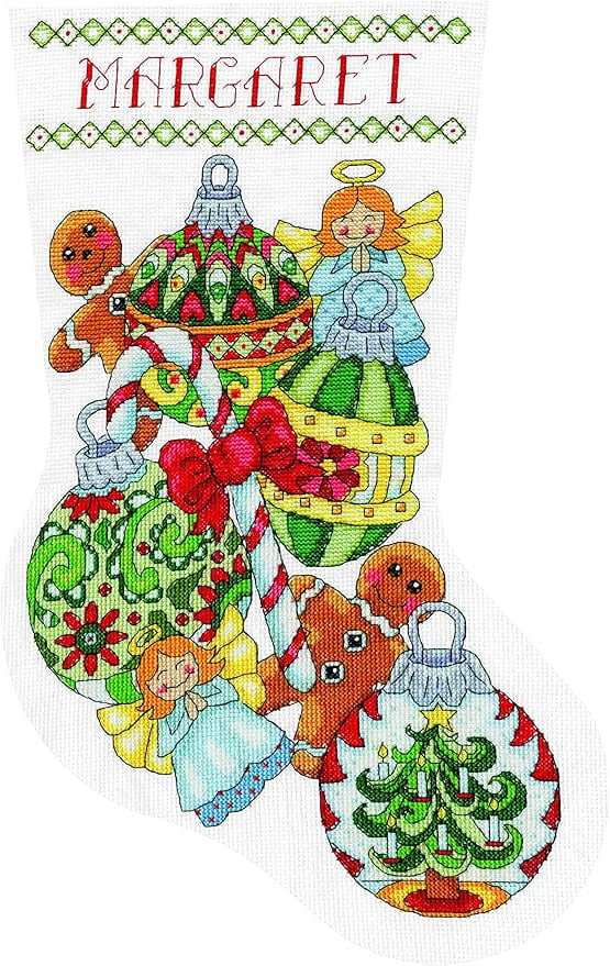 Design Works Crafts Cross Stitch Stocking Kit, Various - Walmart.com