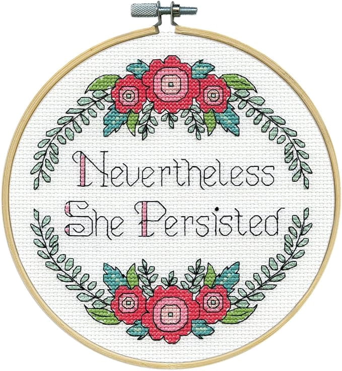 Design Works Crafts Janlynn Counted Cross Stitch Kit, Persist - Walmart.com
