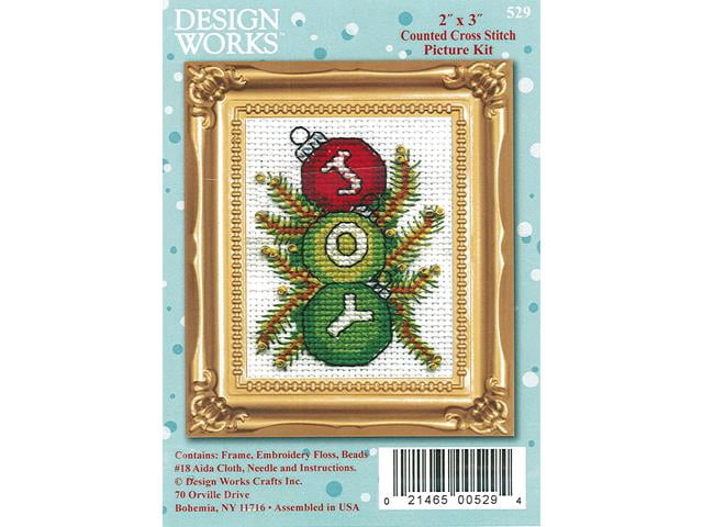Design Works Cross Stitch Kit 2x3 Joy - Walmart.com
