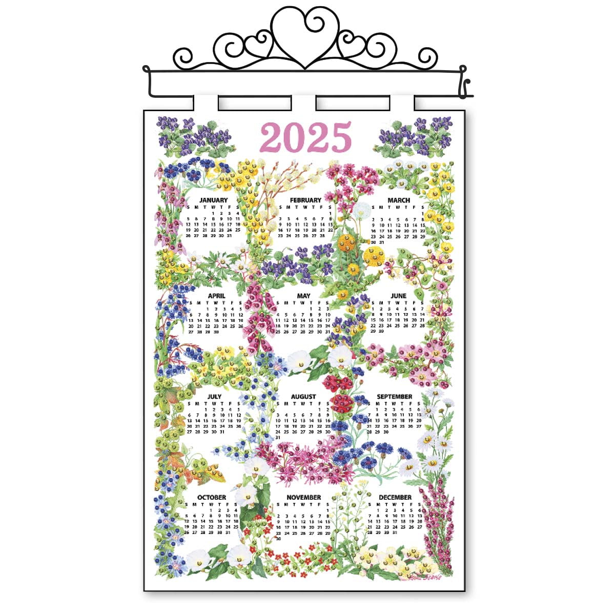 Design Works™ Floral Calendar Kit & Hanger Felt & Sequin Kit - Walmart.com
