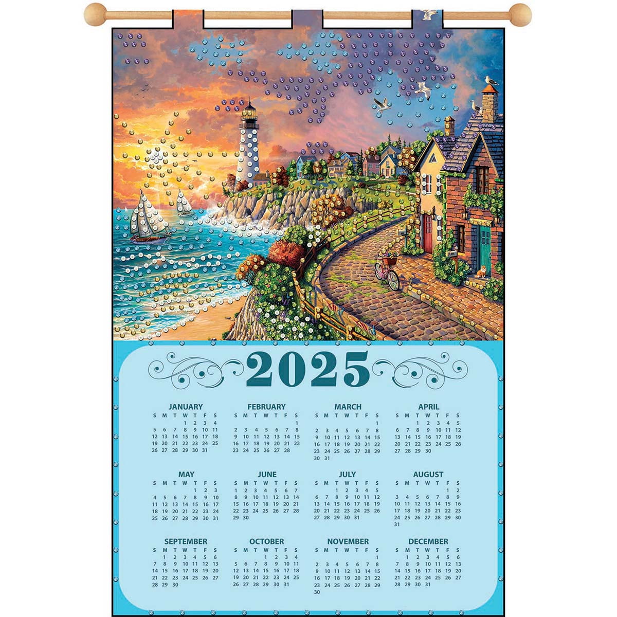 Design Works™ Lighthouse Calendar Felt & Sequin Kit - Walmart.com