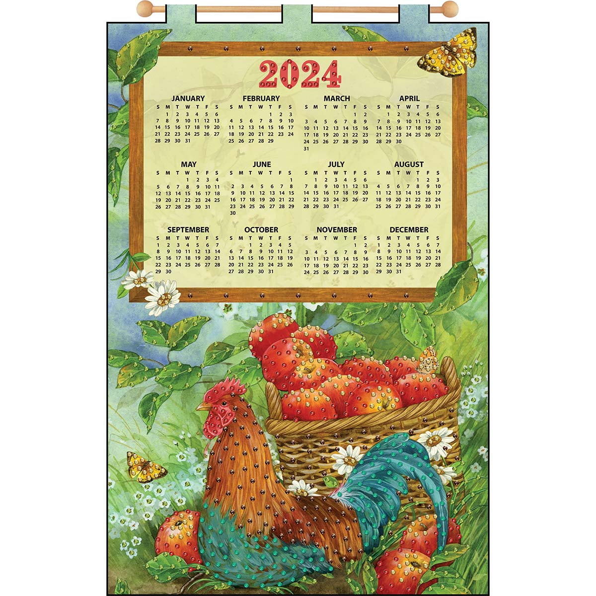 Design Works™ Our Rooster Calendar Felt & Sequin Kit - Walmart.com