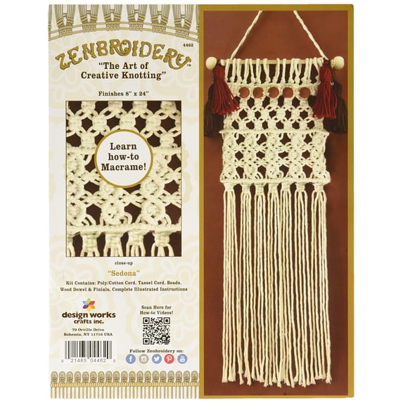Design Works Zenbroidery Macrame Kit Sedona - Walmart.com