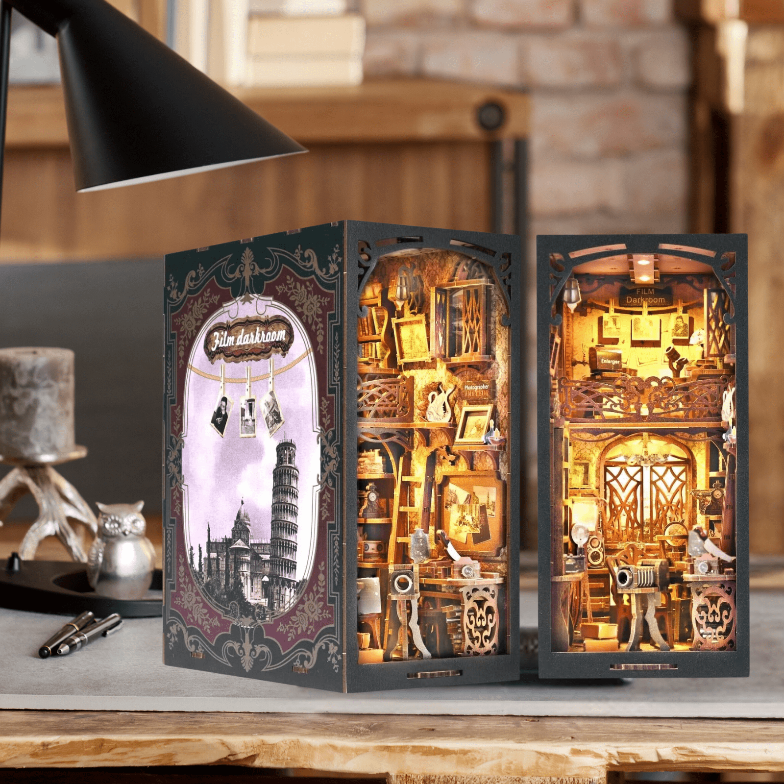 Design Your Own Miniature World with a 3D DIY Book Nook Kit and LED ...