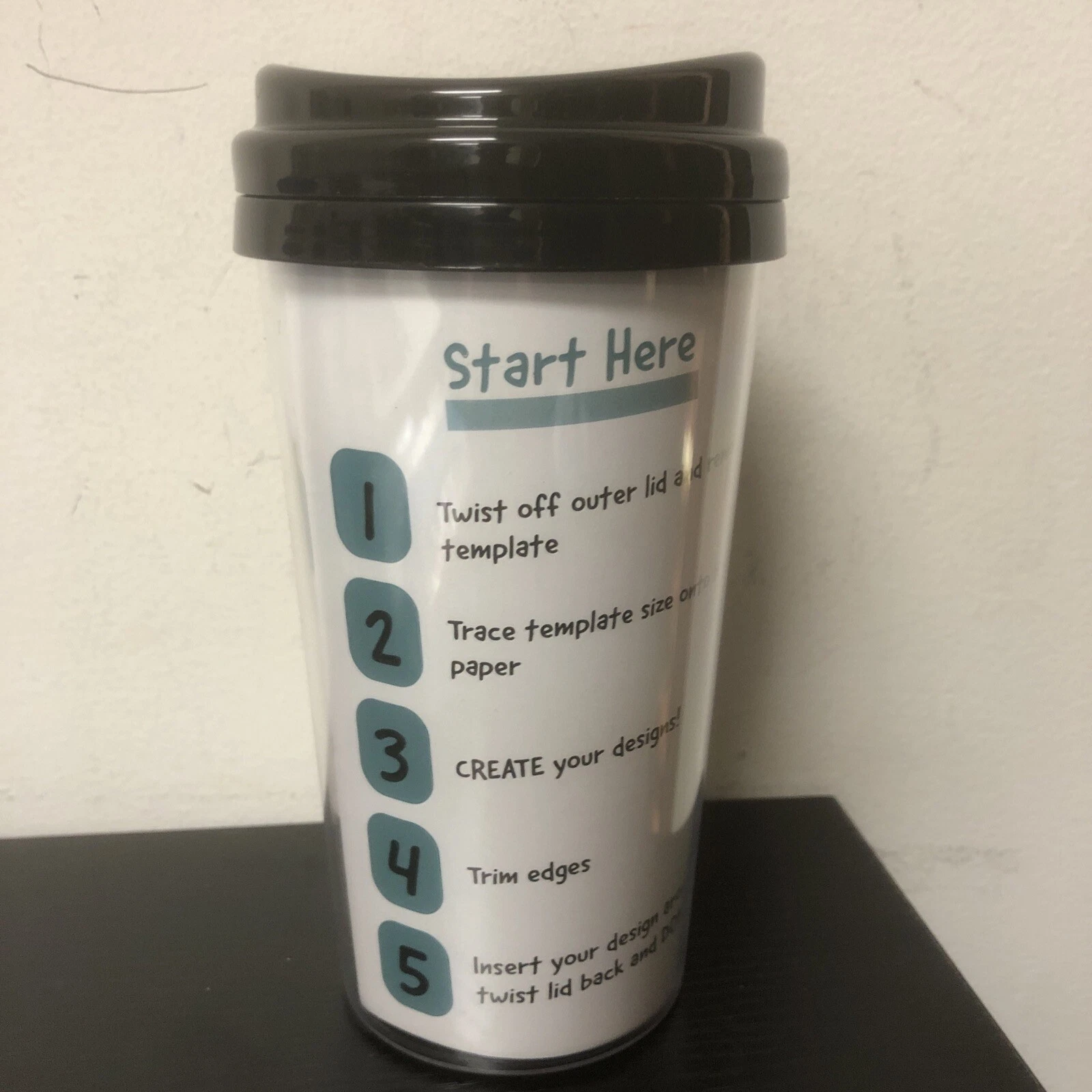 Design Your Own Travel Coffee Mug/Cup 17Oz Fun Safe Write Your Own ...