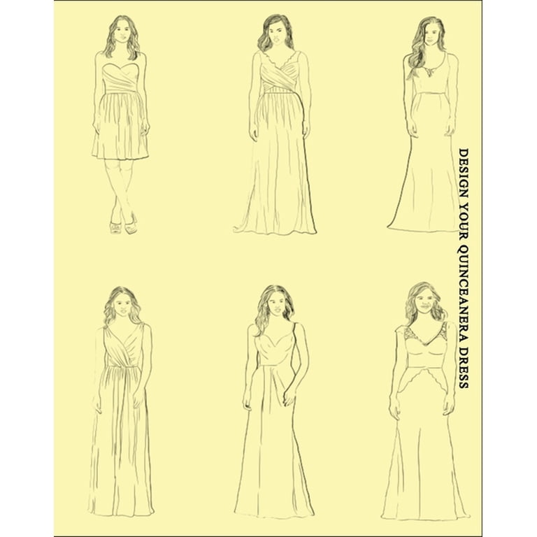 Dress Sketches Templates