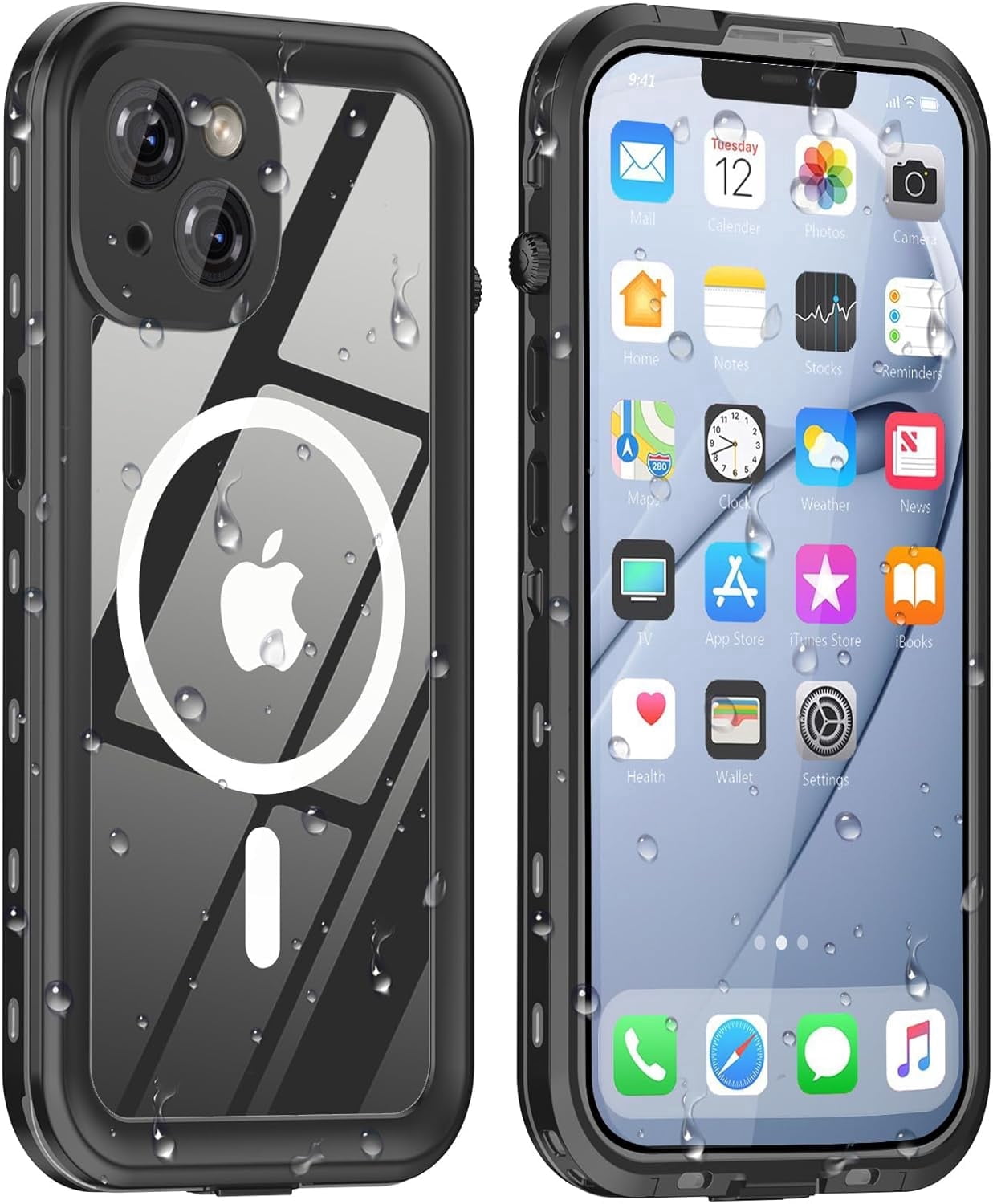 Design for iPhone 14 Plus Case Waterproof, Full Body Underwater ...