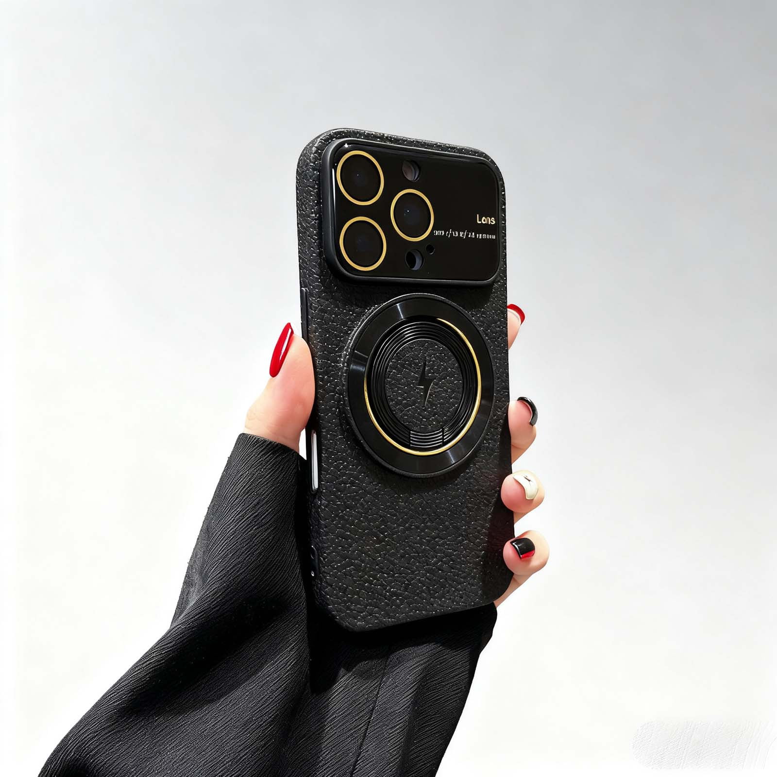 Design For iPhone 12 Pro Max Phone Case,Anti-Scratch PU Leather Texture ...