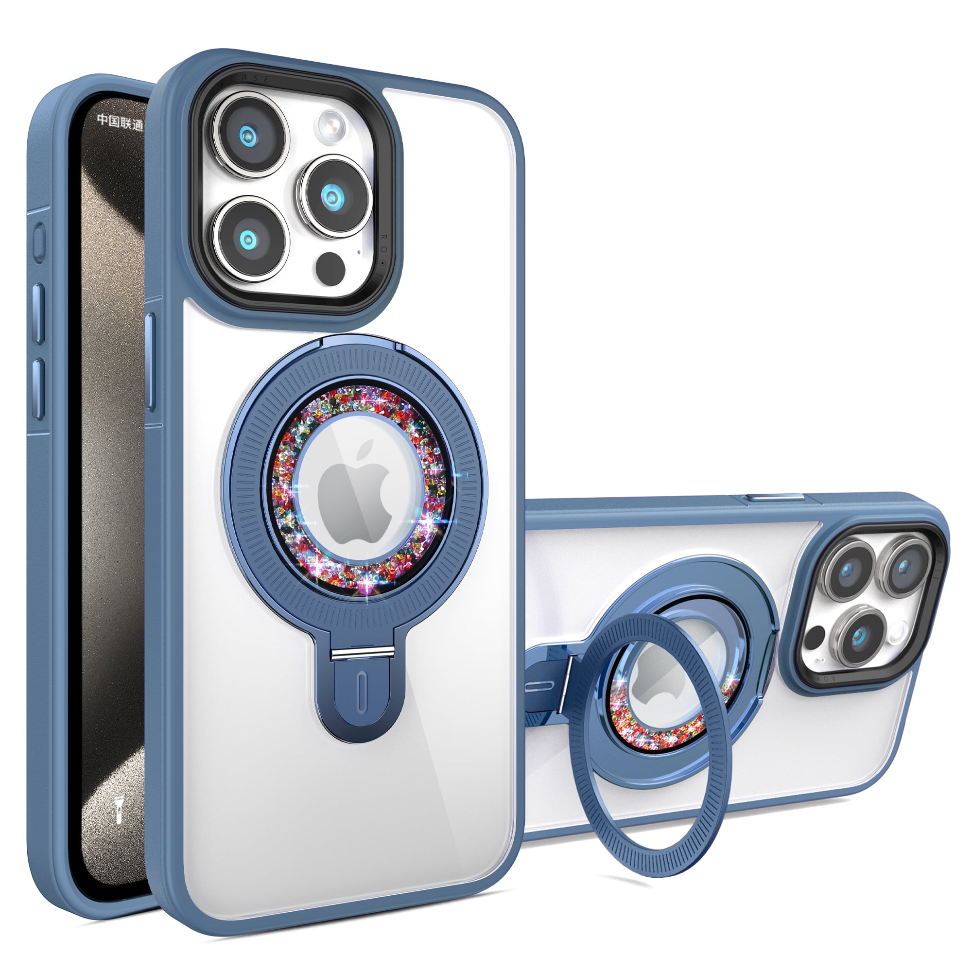 Design for iPhone 13, Built-in Invisible Loop Stand, Rotatable Magnetic ...