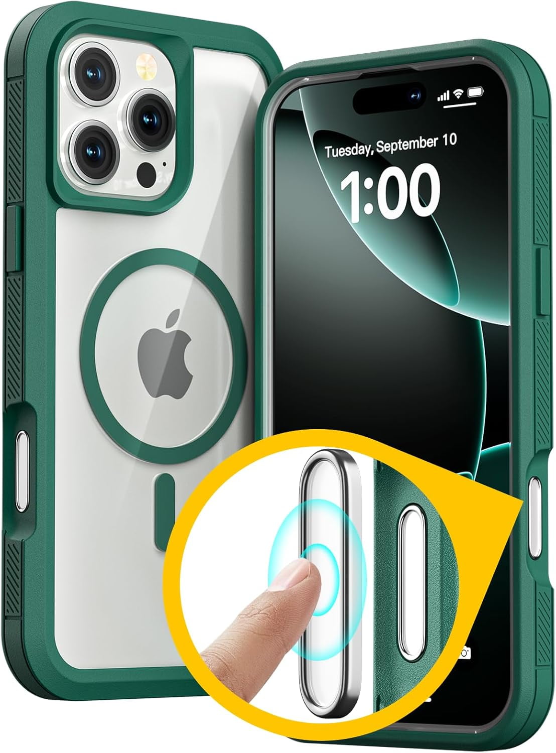 Design for iPhone 16 Pro Max Case with Camera Control Capture Button, [Compatible with MagSafe ...