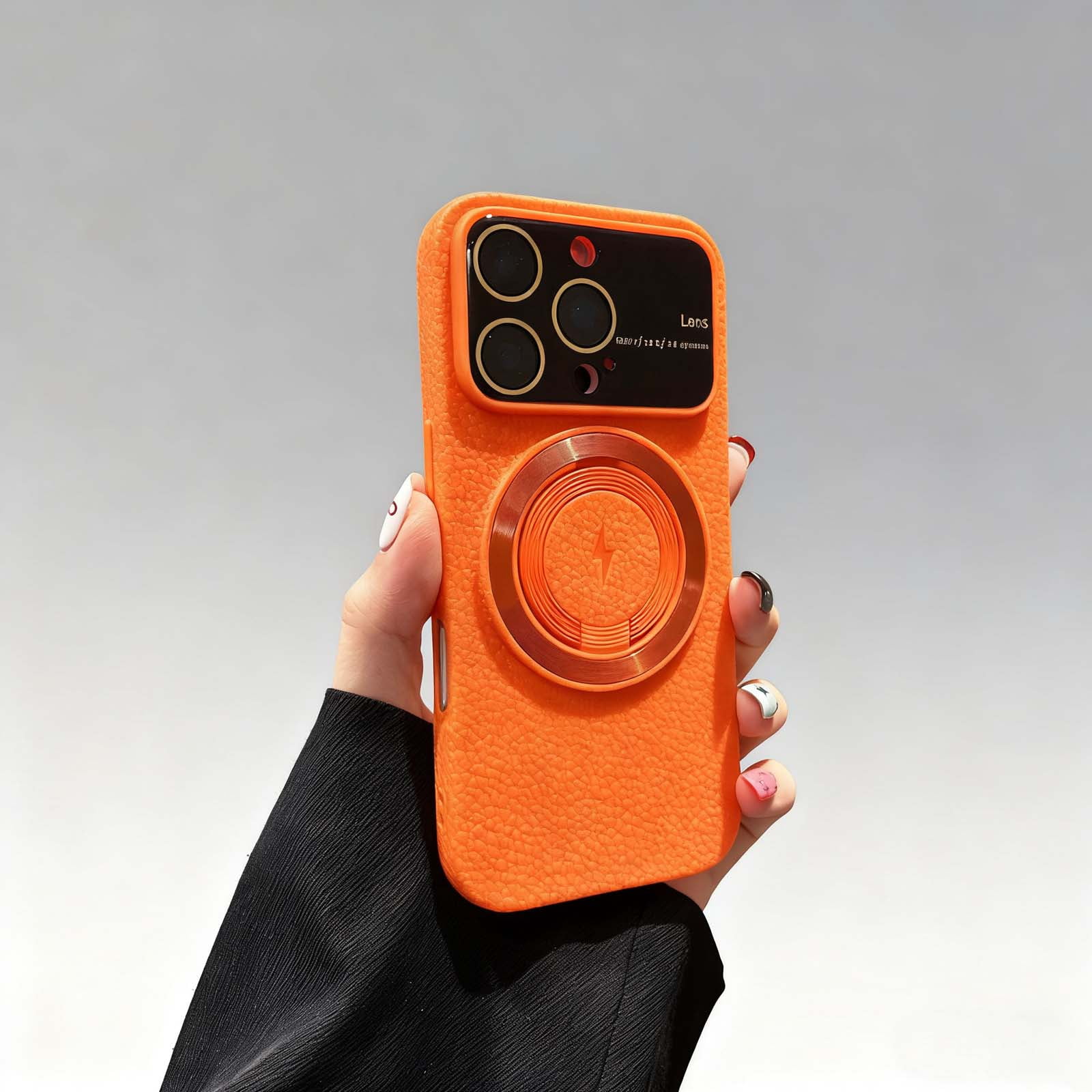 Design For iPhone 16 Pro Max Phone Case,Anti-Scratch PU Leather Texture ...