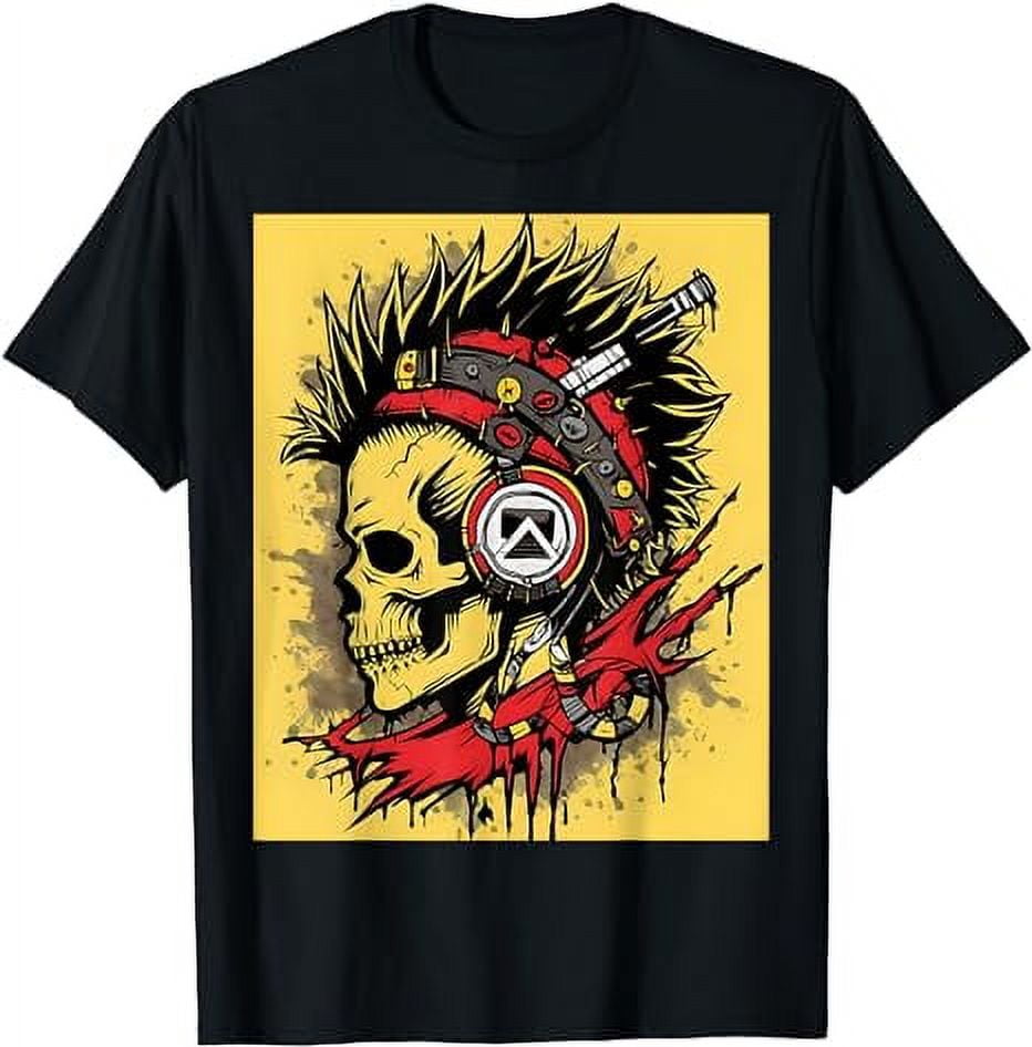 Design of Rebellious Skull : Make a Fashion Statement T-Shirt - Walmart.com