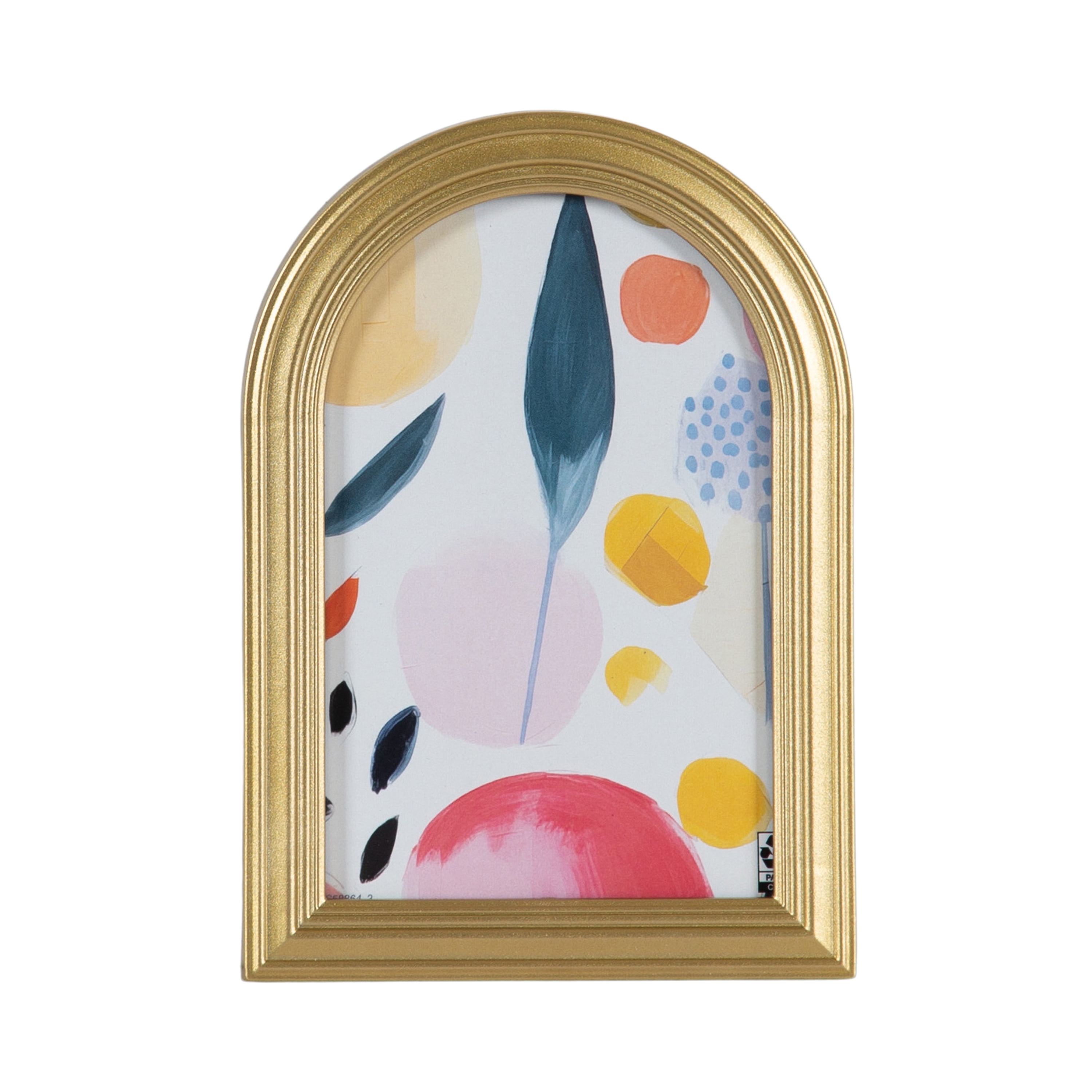 DesignOvation 4x6 Arch Gold Decorative Tabletop Picture Frame - Walmart.com