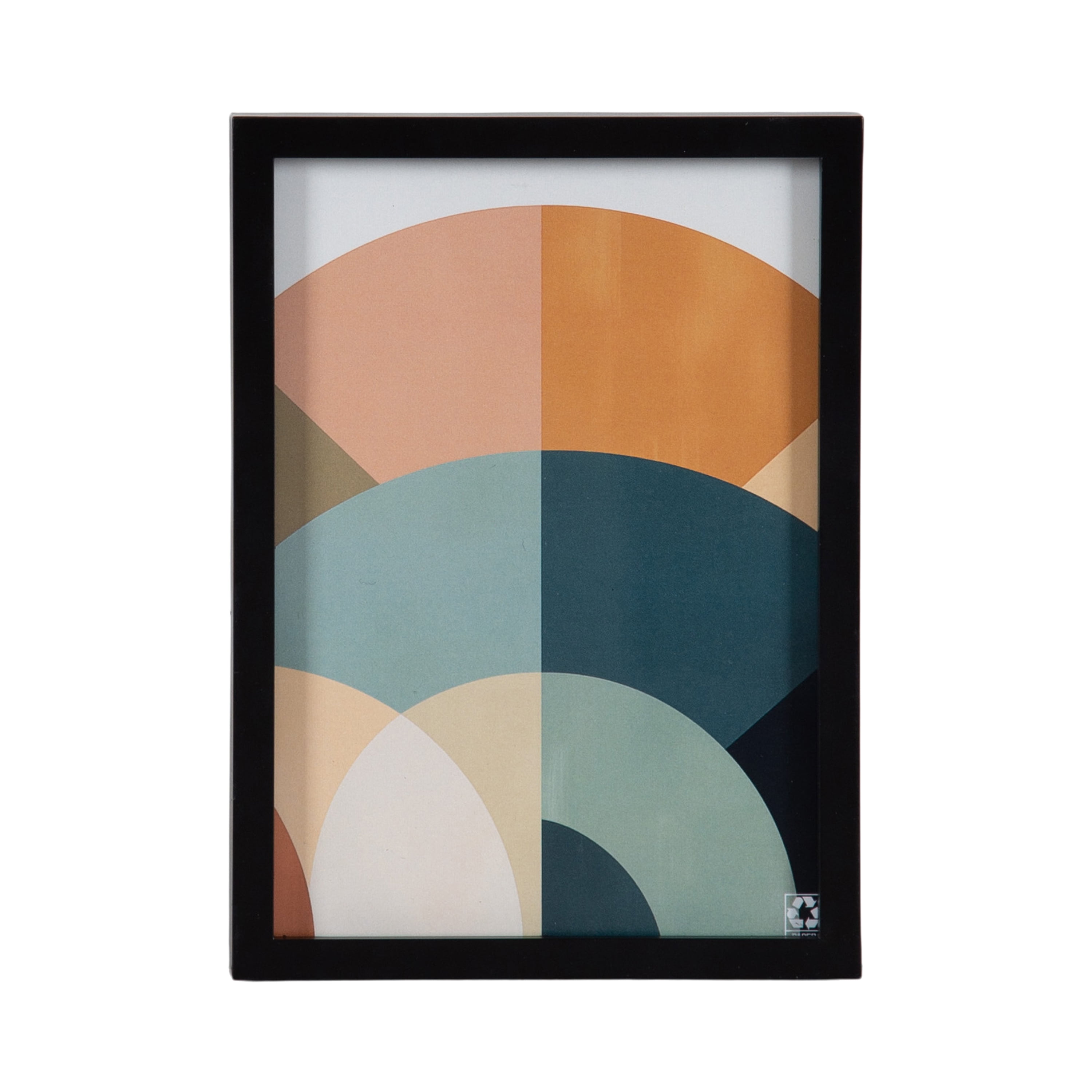 DesignOvation 5x7 Linear Black Decorative Tabletop Picture Frame ...