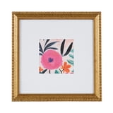 DesignOvation 8x8 Matted for 4x4 Beaded Gold Decorative Tabletop ...