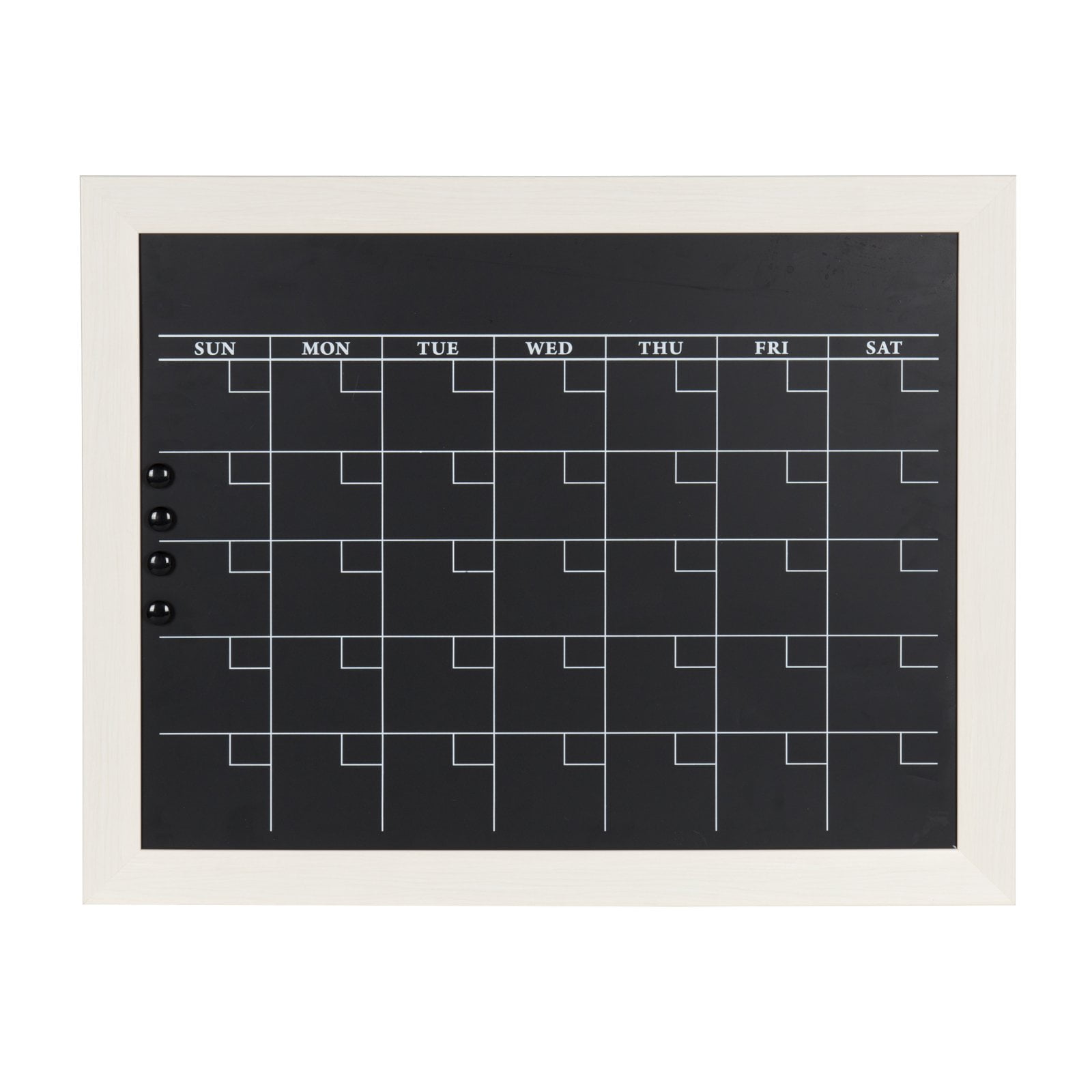 DesignOvation Beatrice Framed Magnetic Chalkboard Monthly Calendar ...