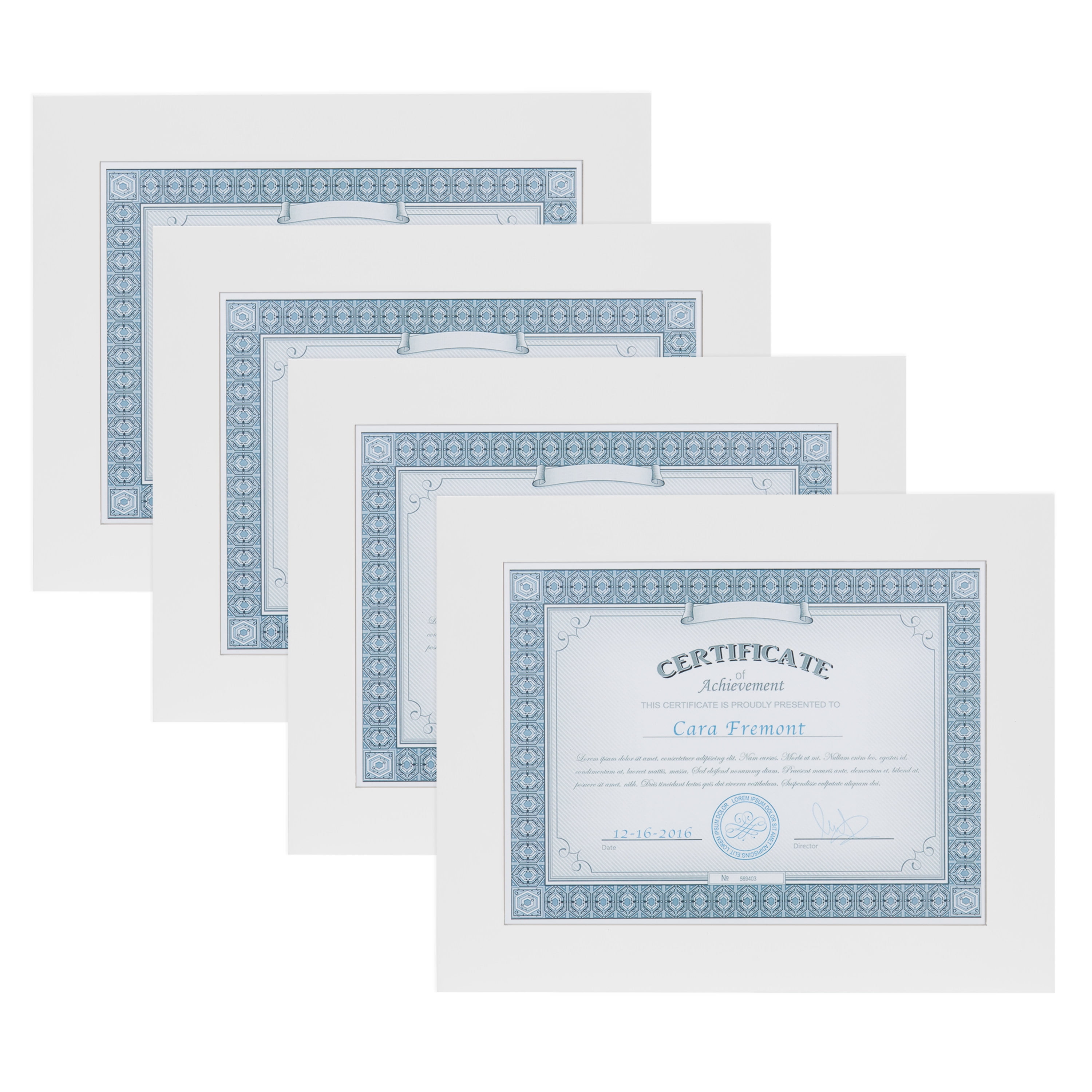 DesignOvation Museum Wooden Traditional Document Frame Set for ...