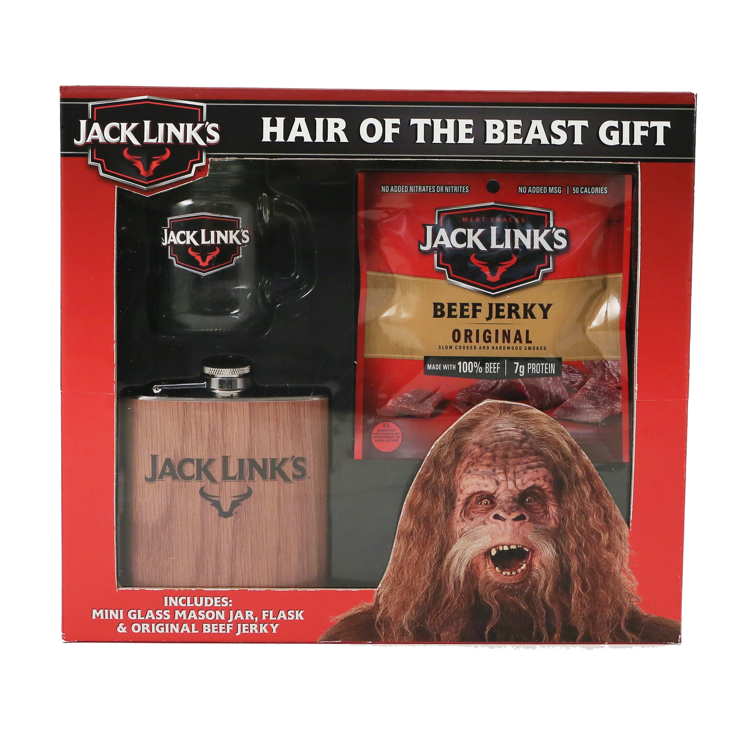 DesignPac Jack Links Holiday Hair of the Beast Flask Gift, 0.625oz ...