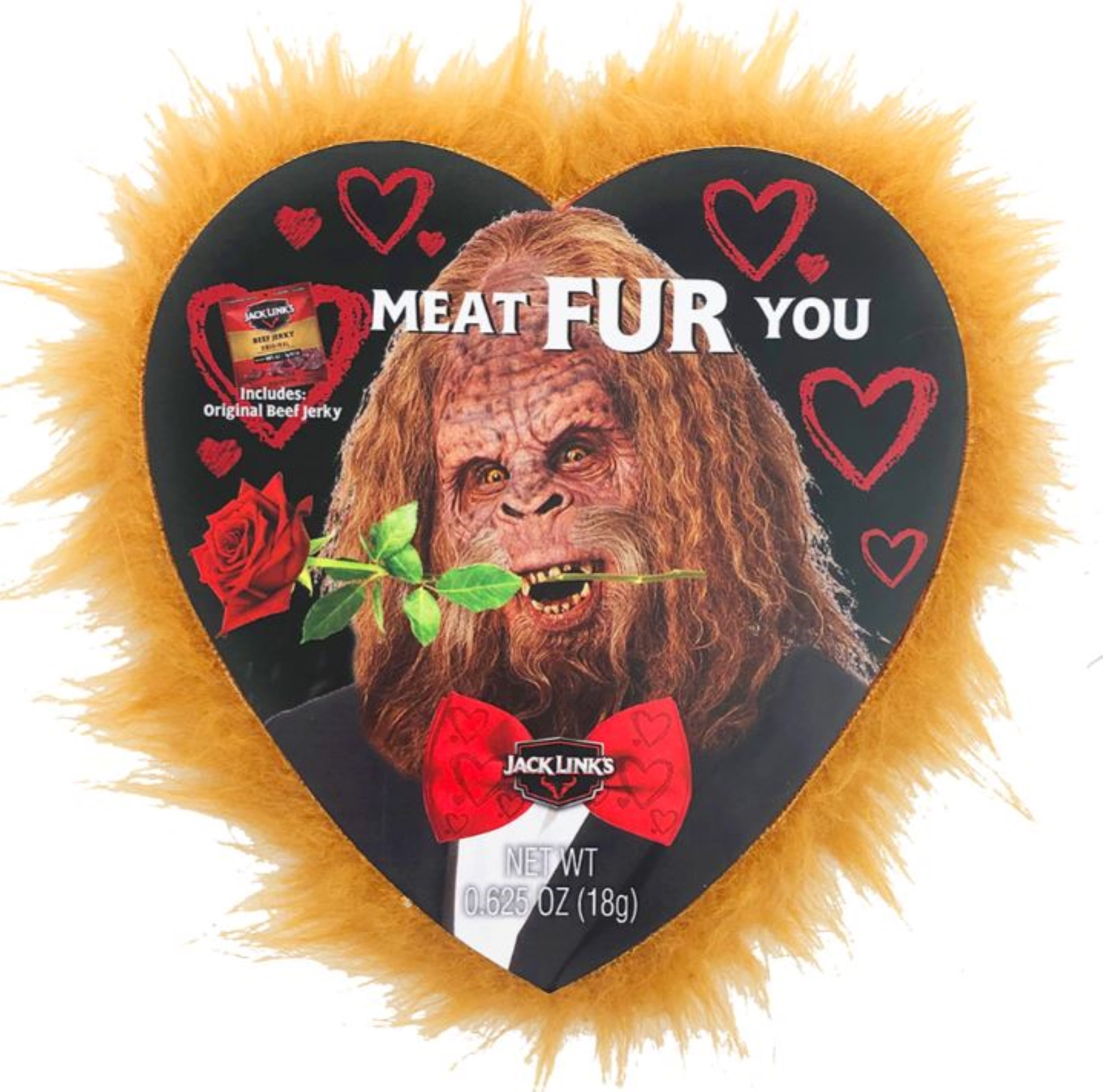 DesignPac Jack Links Valentine Meat Fur You Heart Box, 0.625oz ...