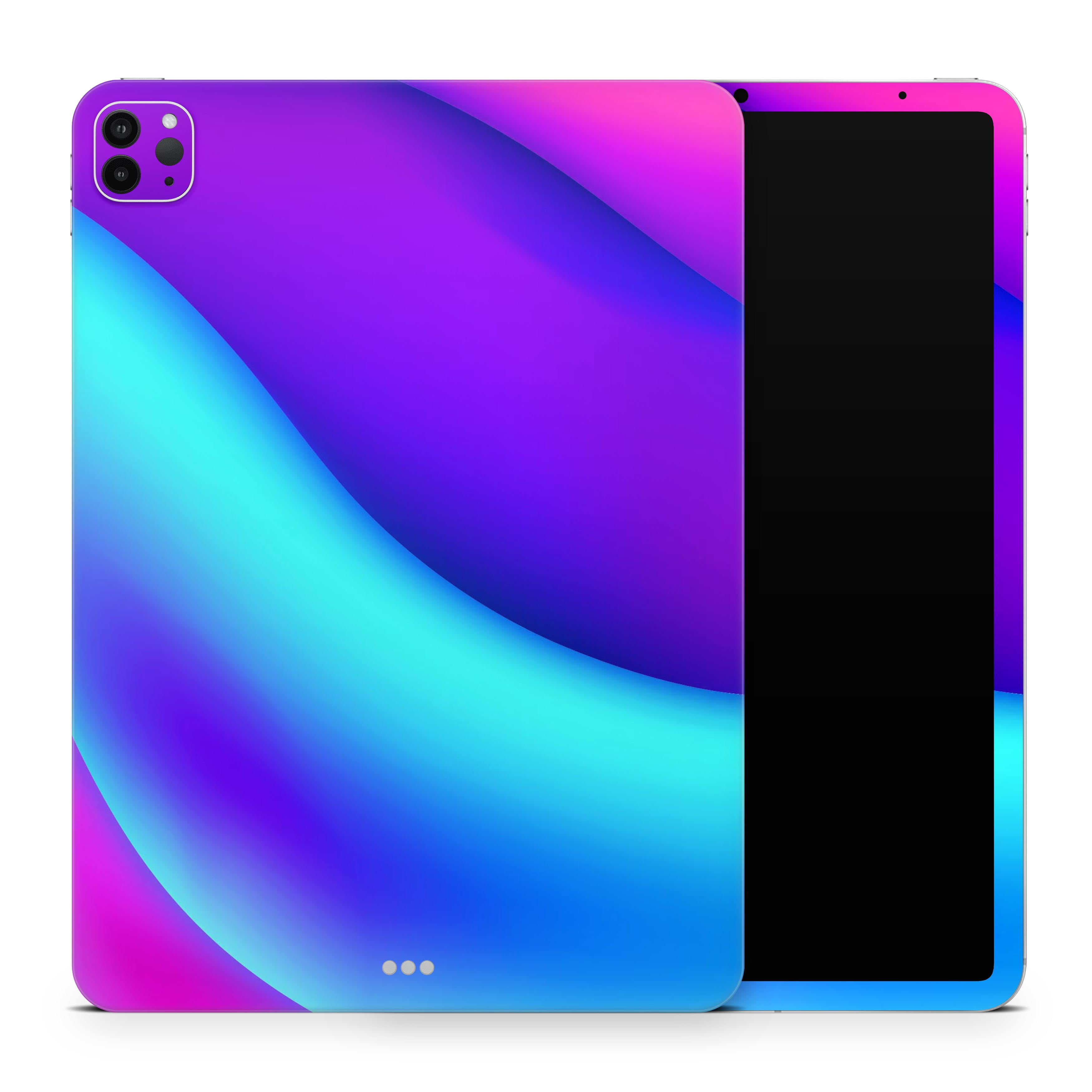 DesignSkinz Abstract Neon Wave V10 Full-Body Skin Decal Wrap Cover for iPad Pro 11” 1st Gen ...