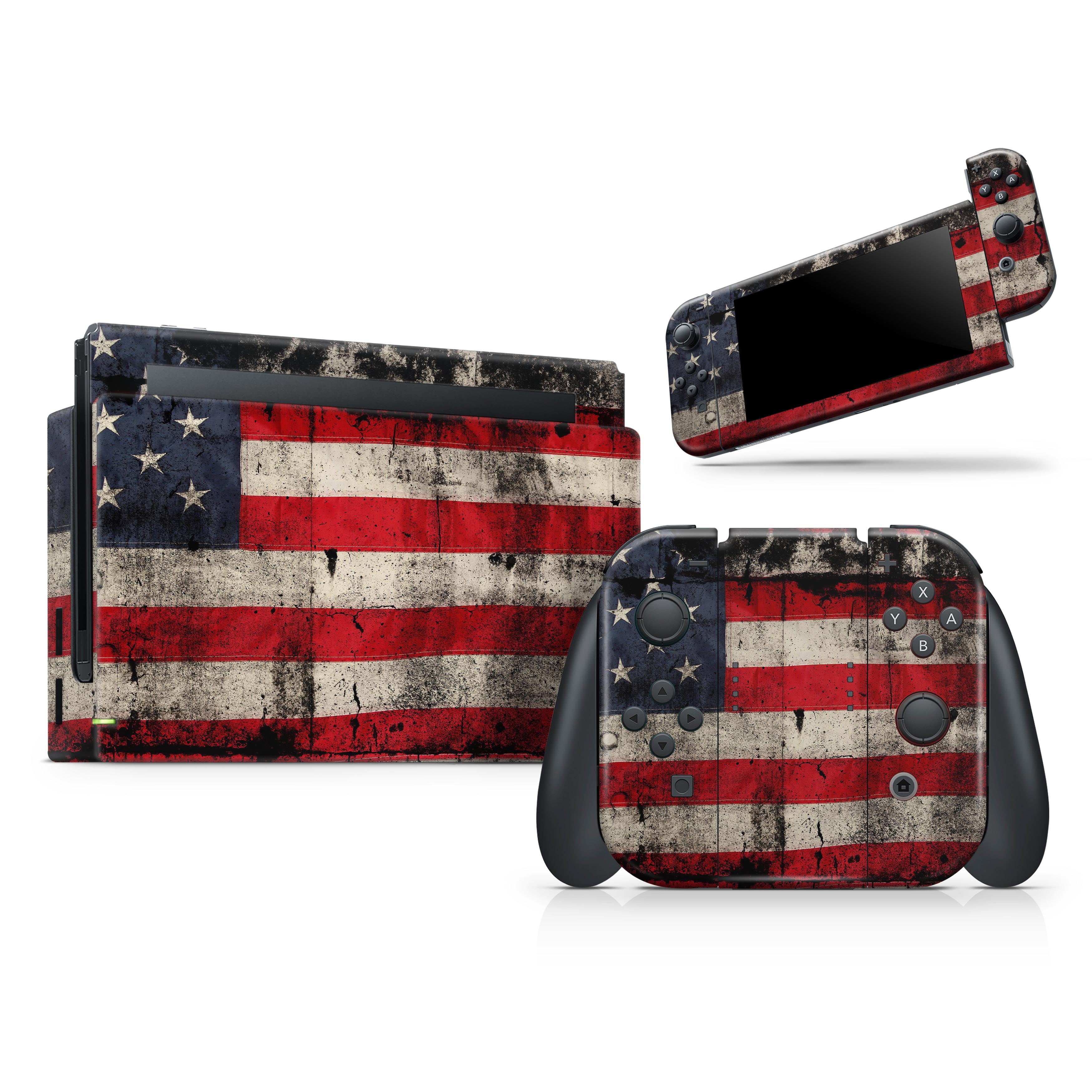 DesignSkinz American Distressed Flag Panel Full-Body Skin Decal Wrap ...