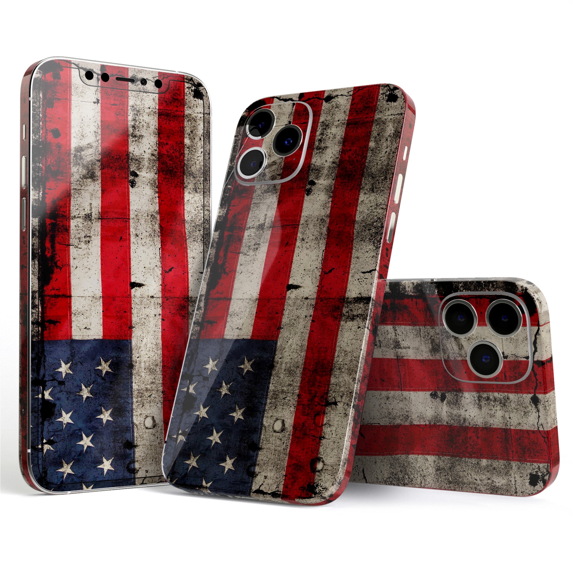 DesignSkinz American Distressed Flag Panel Full-Body Skin Decal Wrap ...