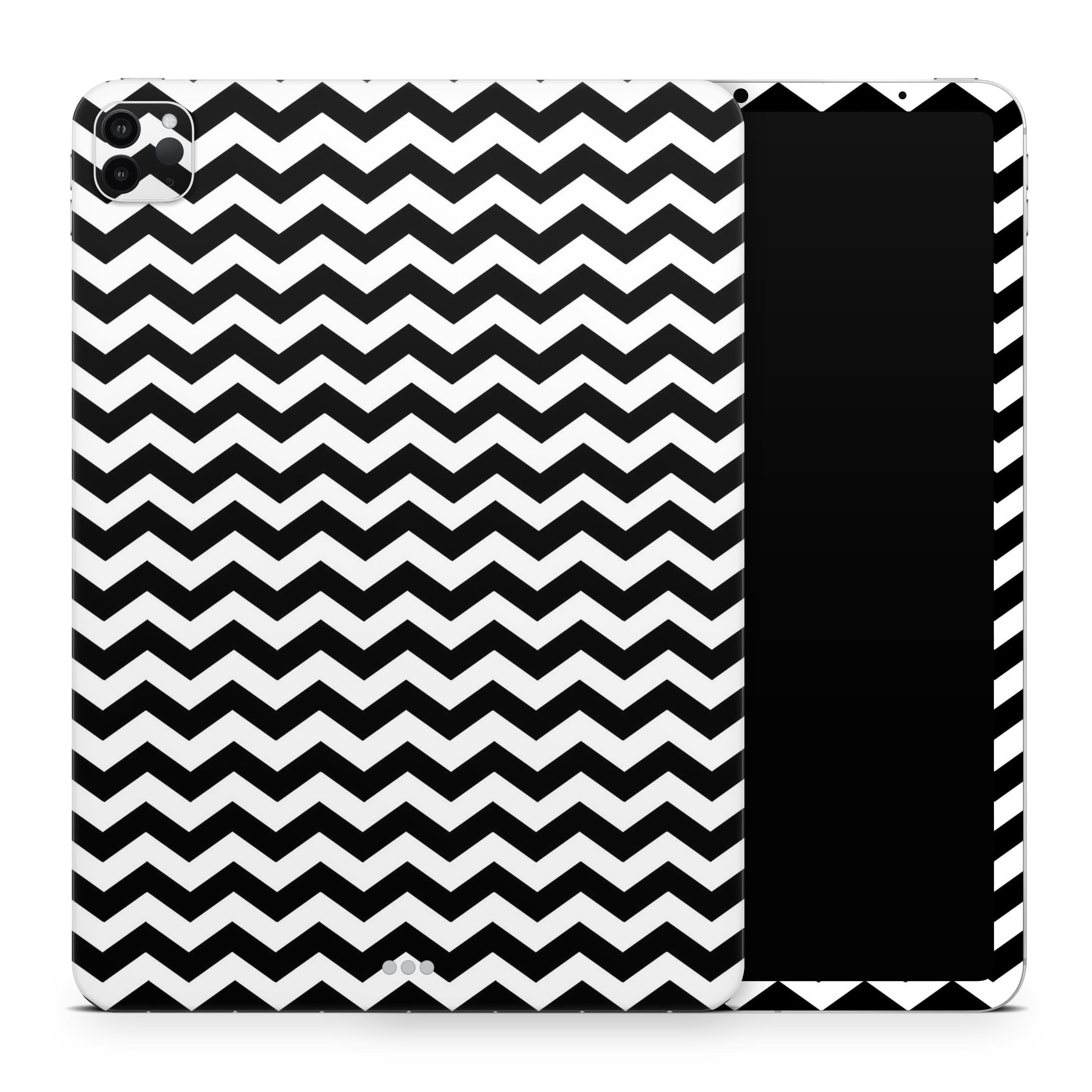 DesignSkinz Black & White Chevron Pattern V2 Full-Body Skin Decal Wrap ...