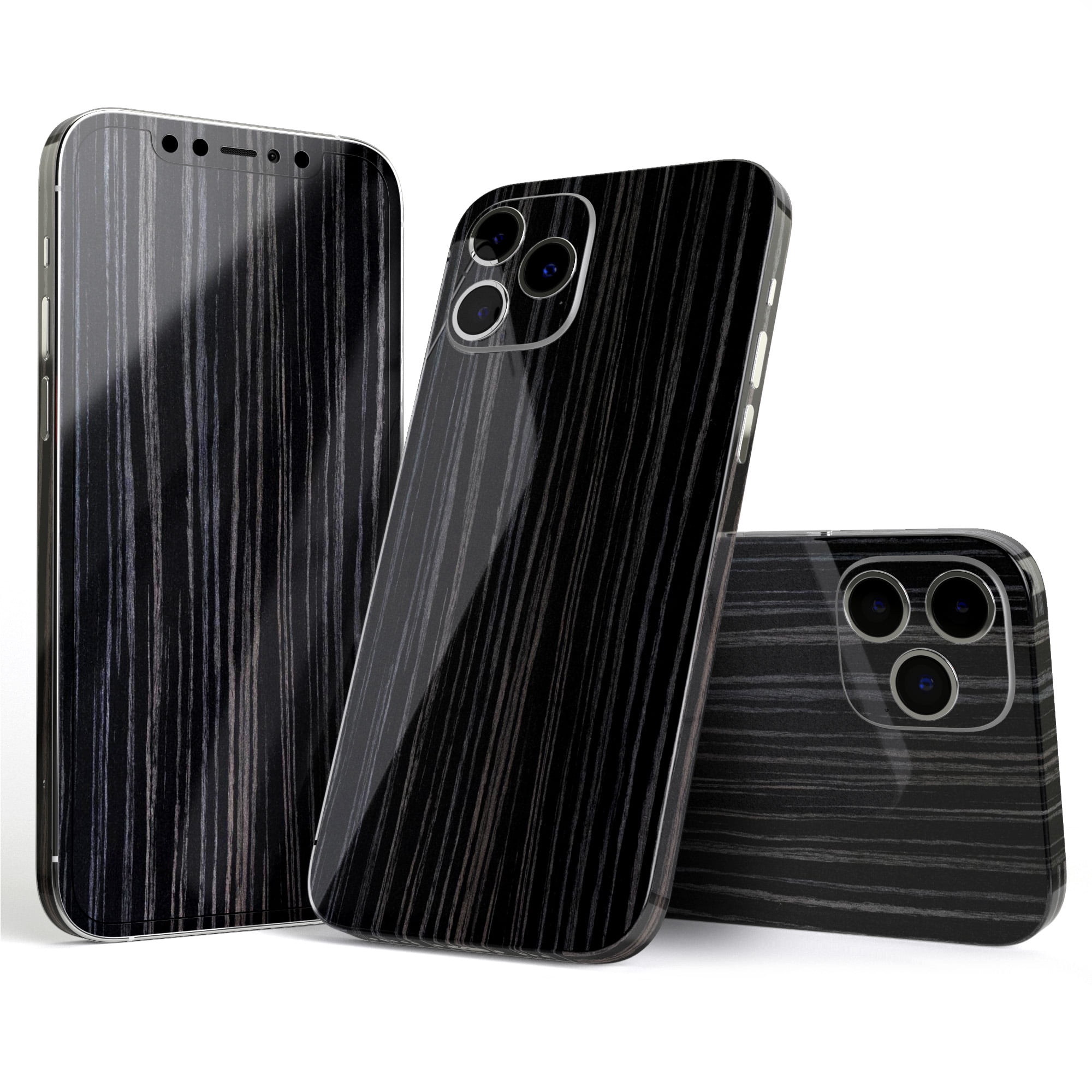DesignSkinz Black Wood Texture Full-Body Skin Decal Wrap Cover for ...
