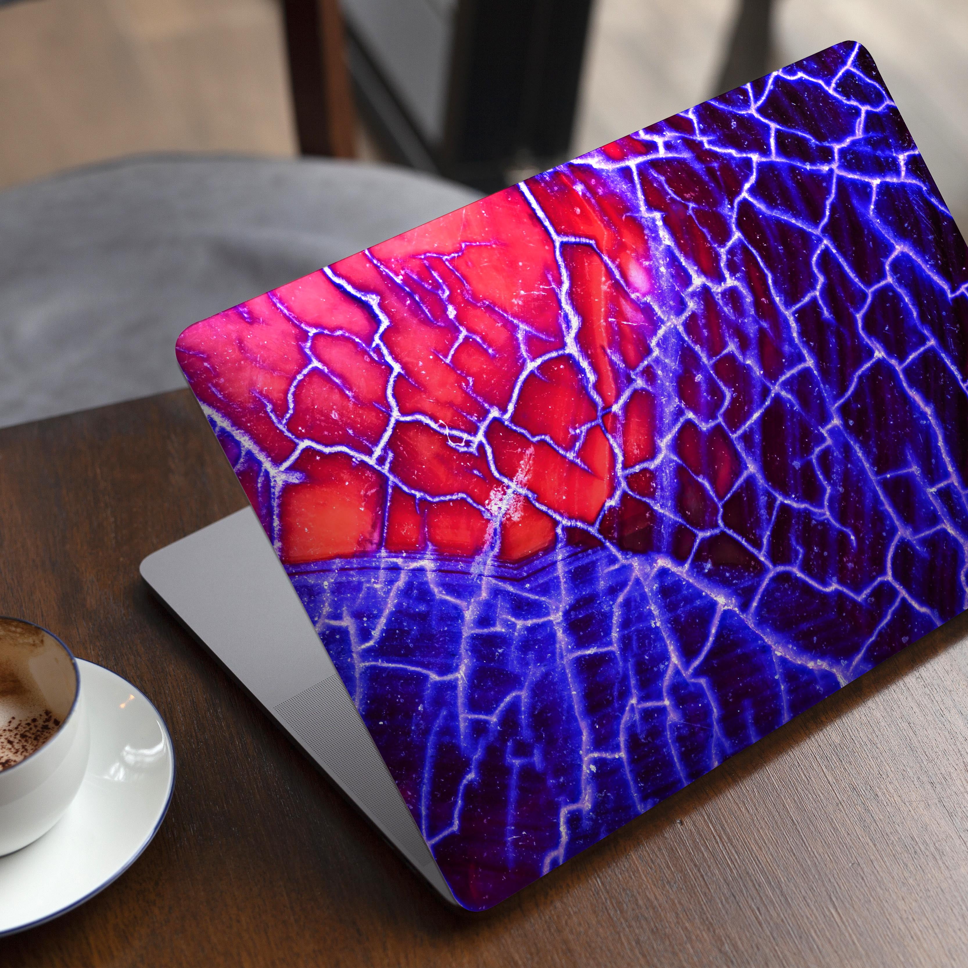 DesignSkinz Blue Red Dragon Vein Agate Full-Body Skin Decal Wrap Cover ...