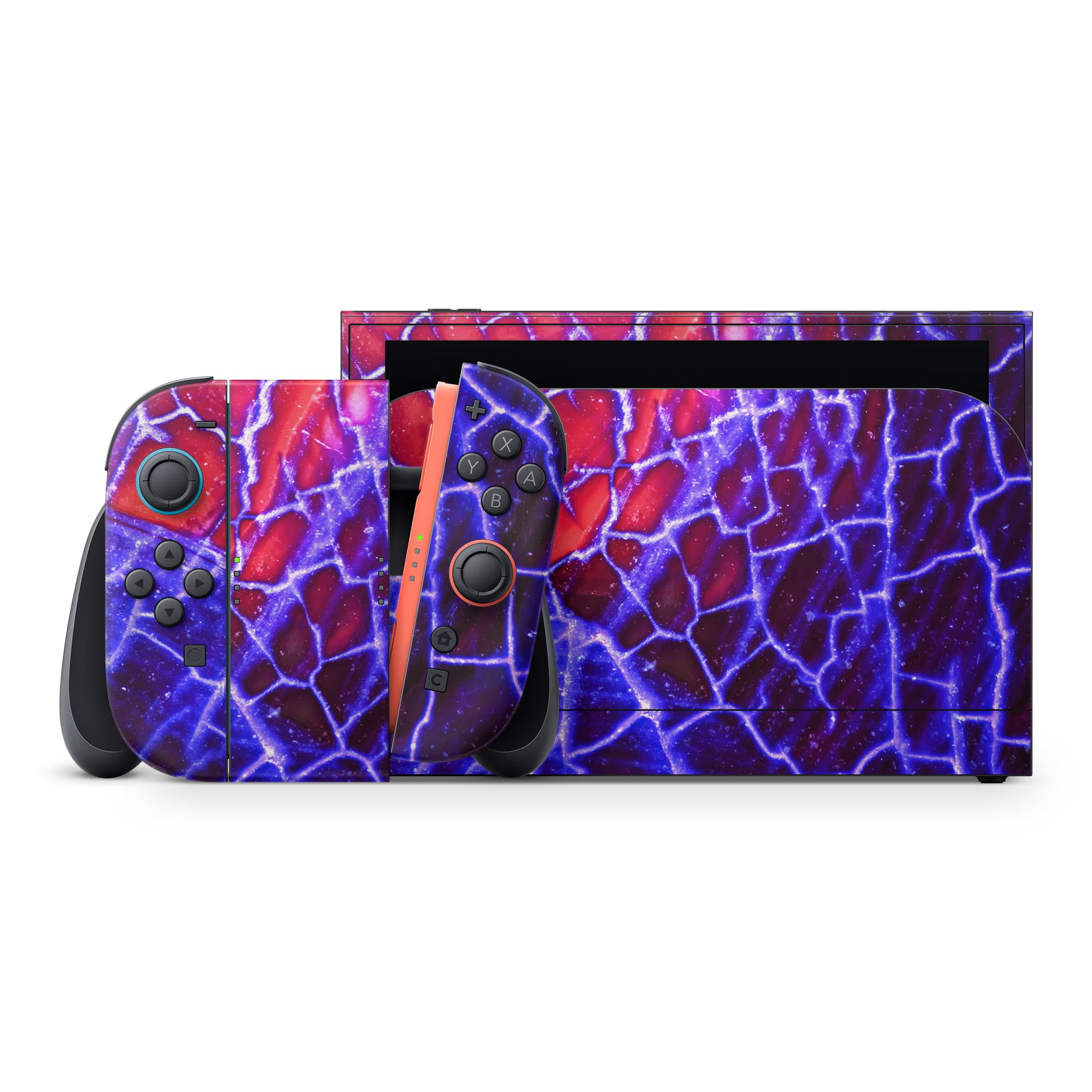 DesignSkinz Blue Red Dragon Vein Agate Full-Body Skin Decal Wrap Cover ...