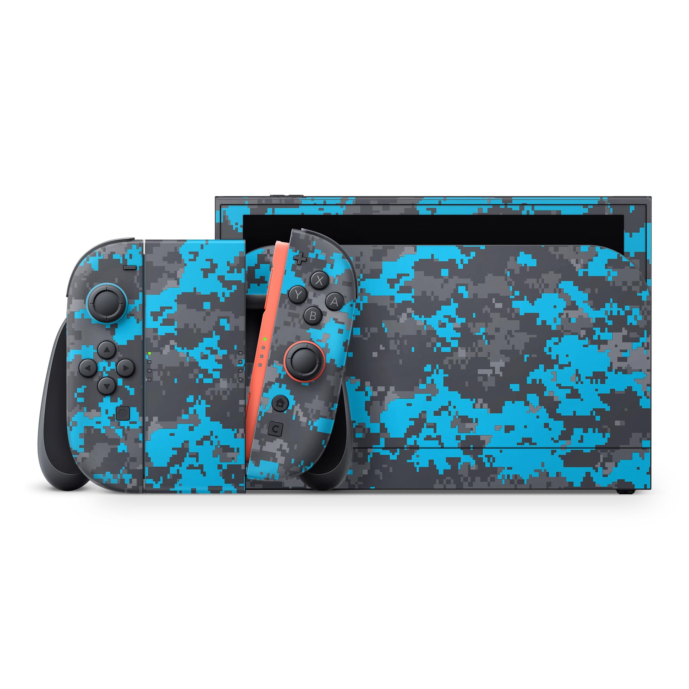 DesignSkinz Bright Blue and Gray Digital Camouflage Full-Body Skin ...