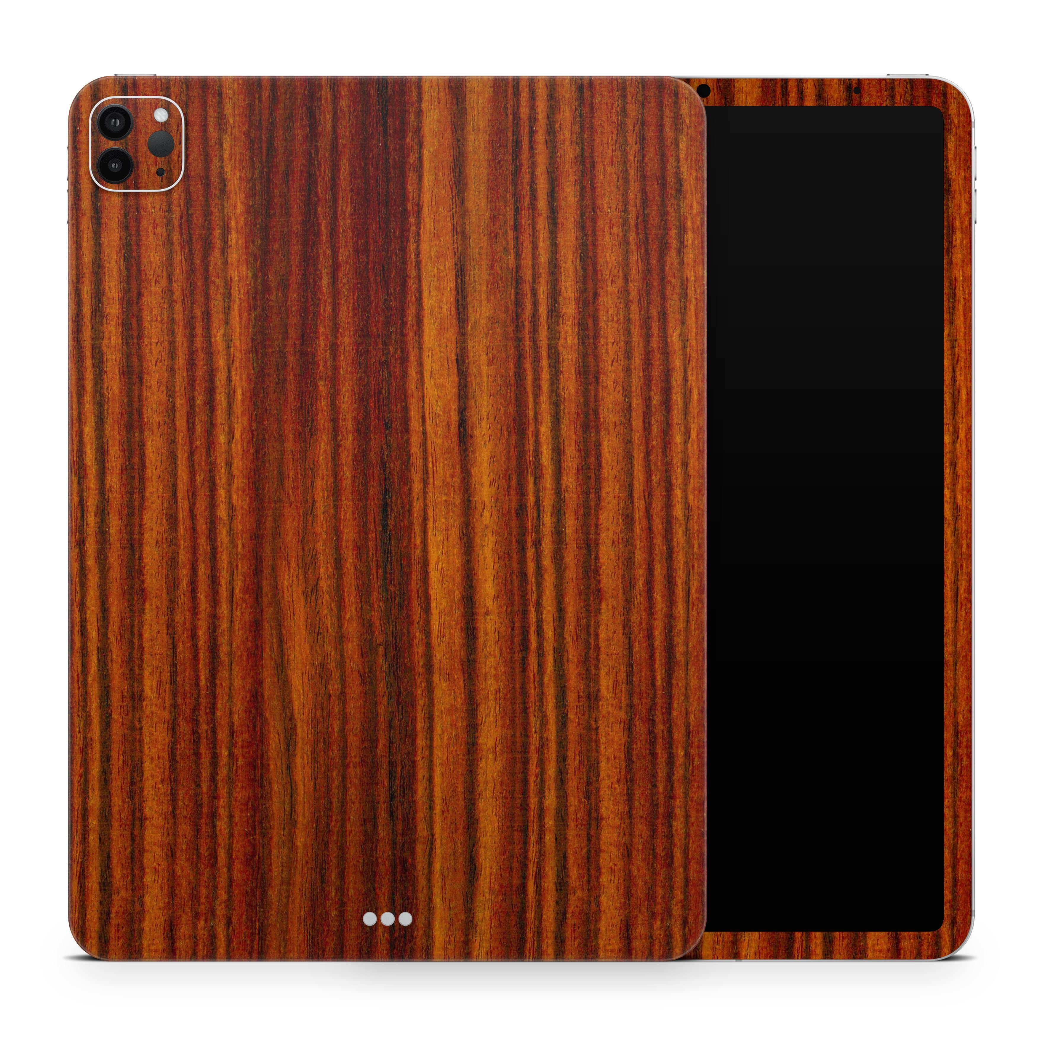 DesignSkinz Bright Red Ebony Woodgrain Full-Body Skin Decal Wrap Cover ...