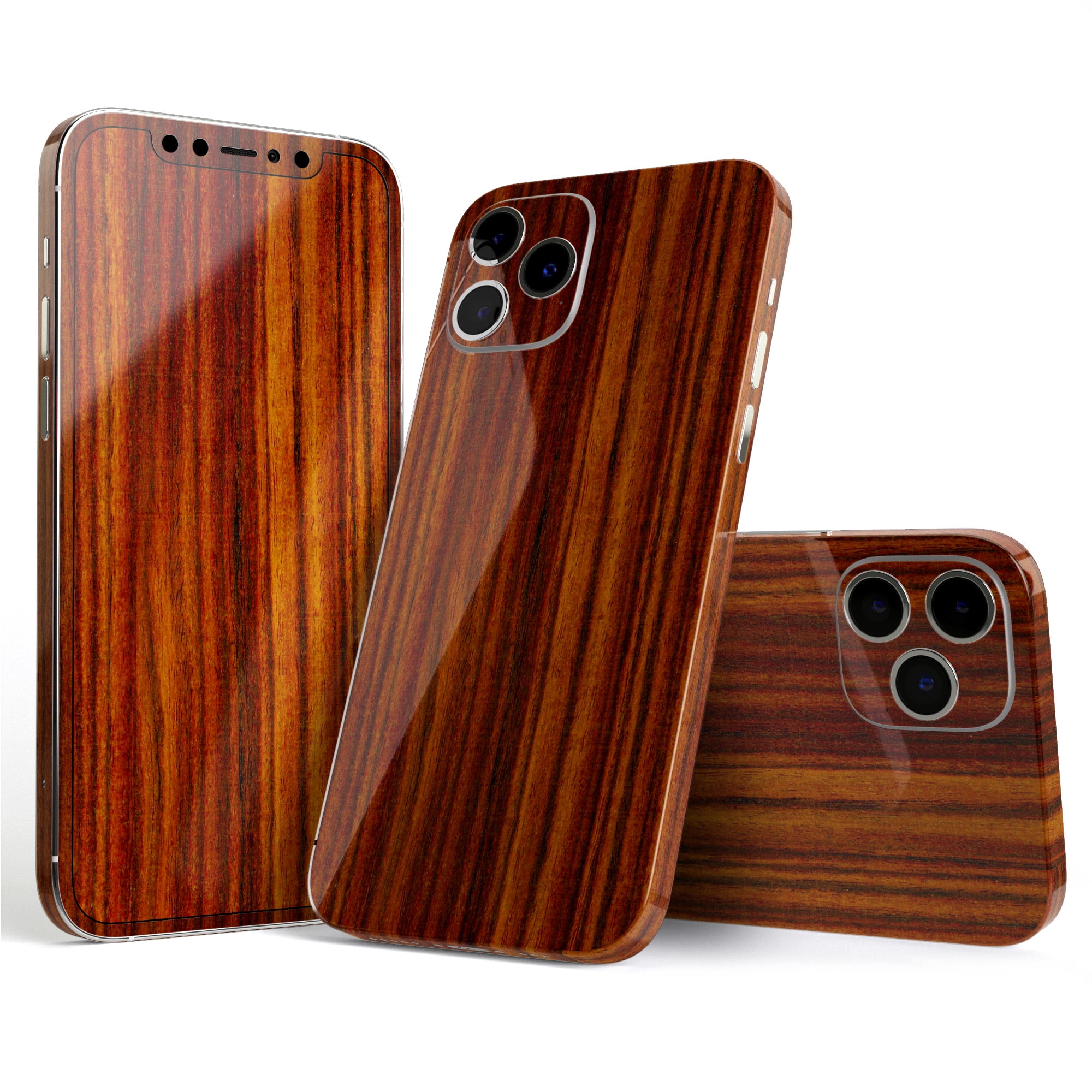 DesignSkinz Bright Red Ebony Woodgrain Full-Body Skin Decal Wrap Cover ...