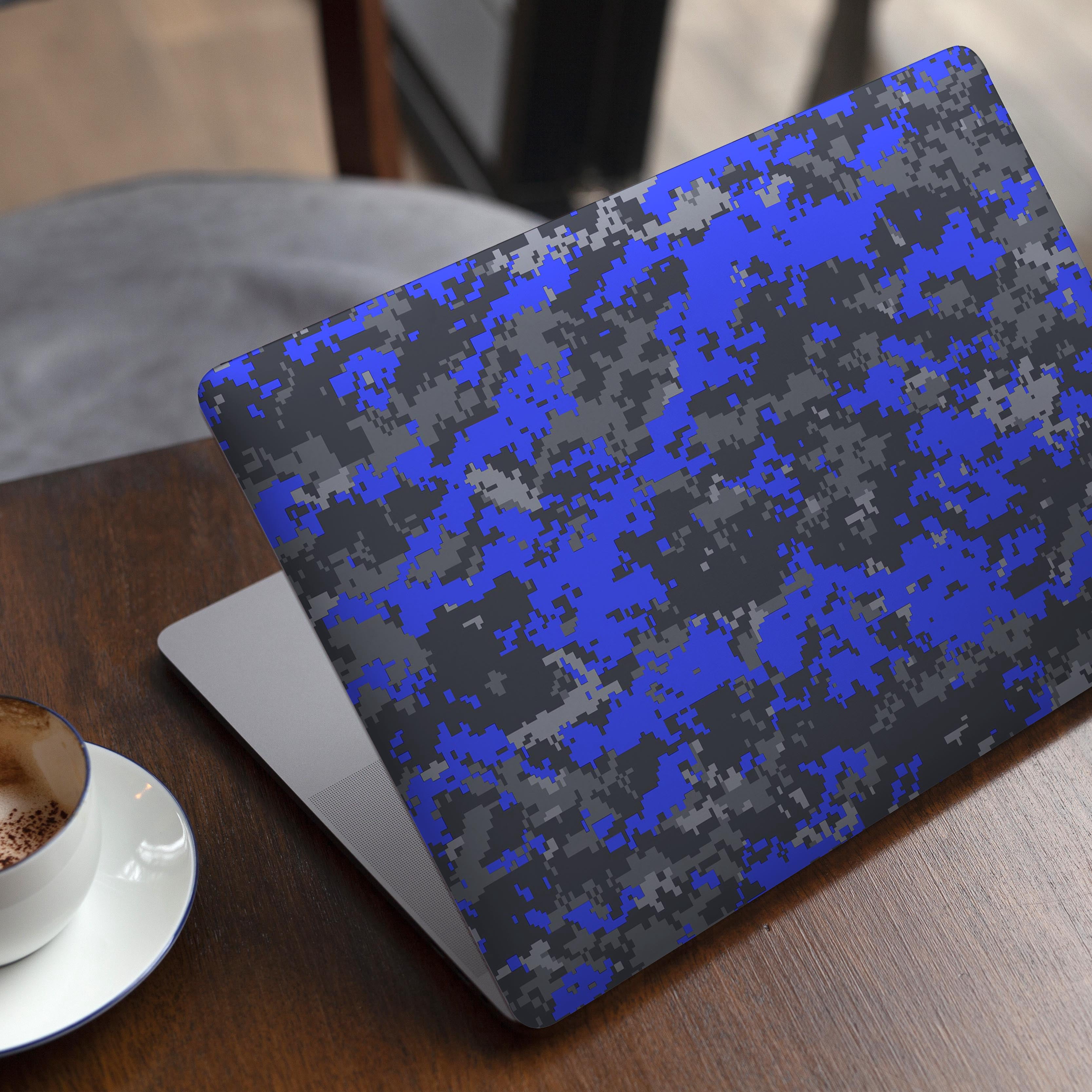 DesignSkinz Bright Royal Blue and Gray Digital Camouflage Full-Body ...