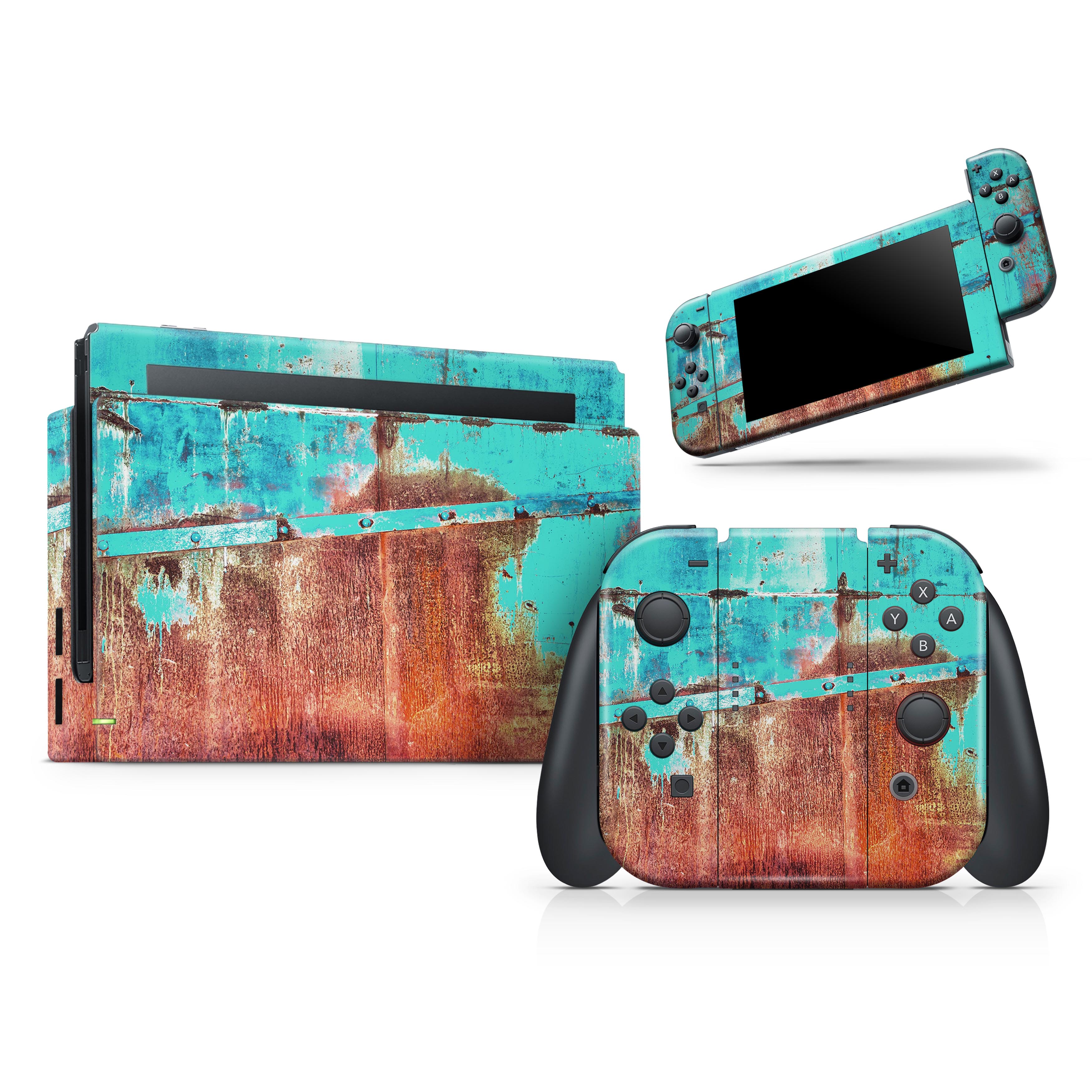 DesignSkinz Bright Turquise Rusted Surface Full-Body Skin Decal Wrap ...
