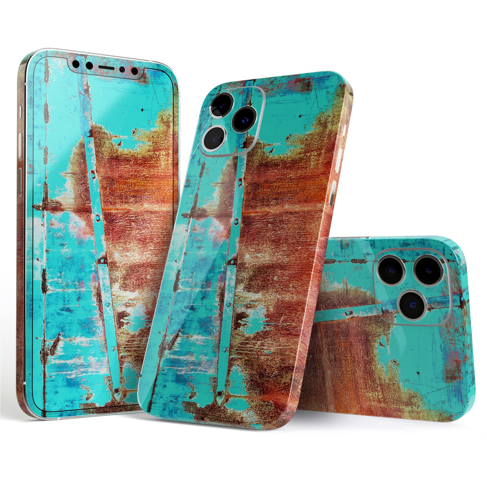 DesignSkinz Bright Turquise Rusted Surface Full-Body Skin Decal Wrap ...