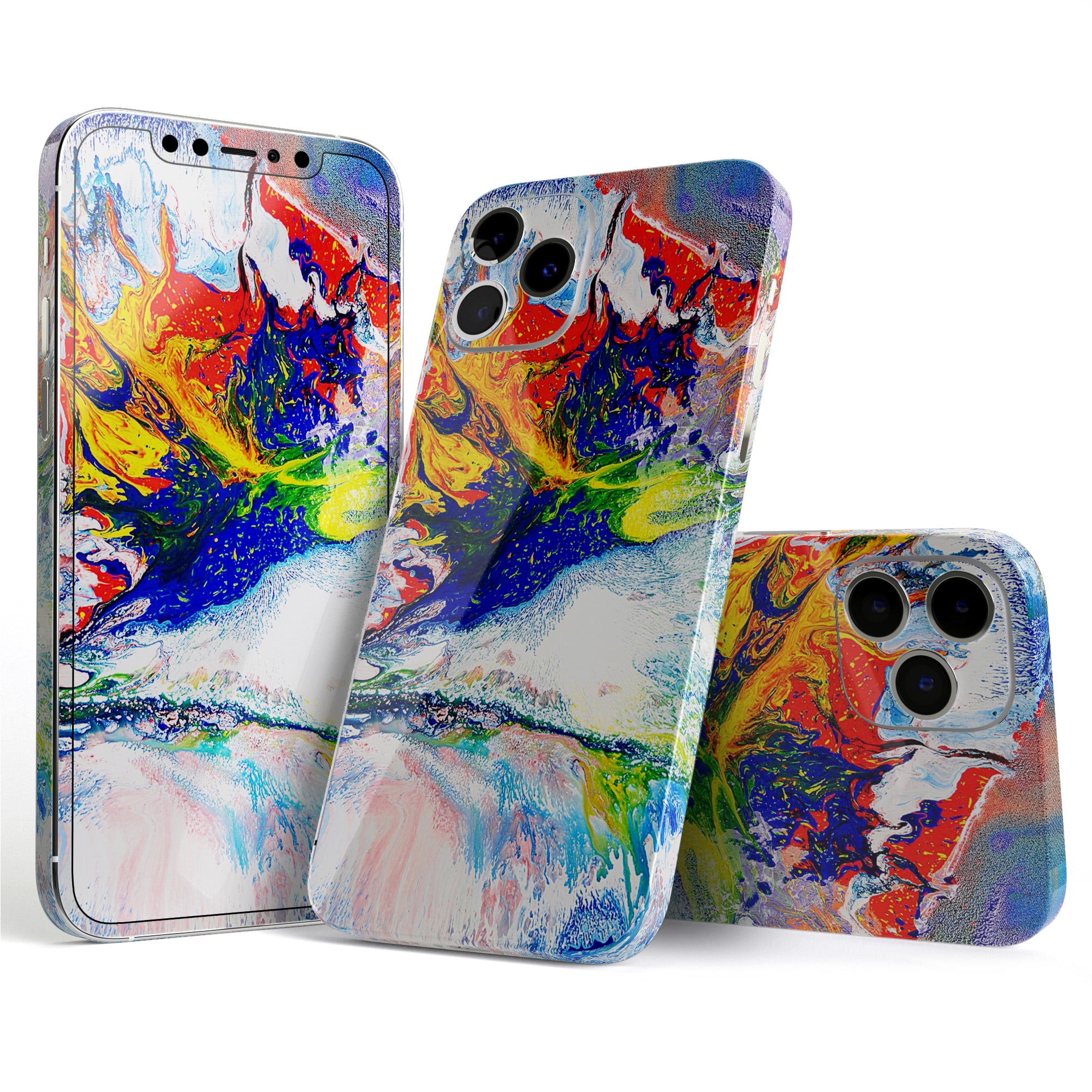 DesignSkinz Bright White and Primary Color Paint Explosion Full-Body ...