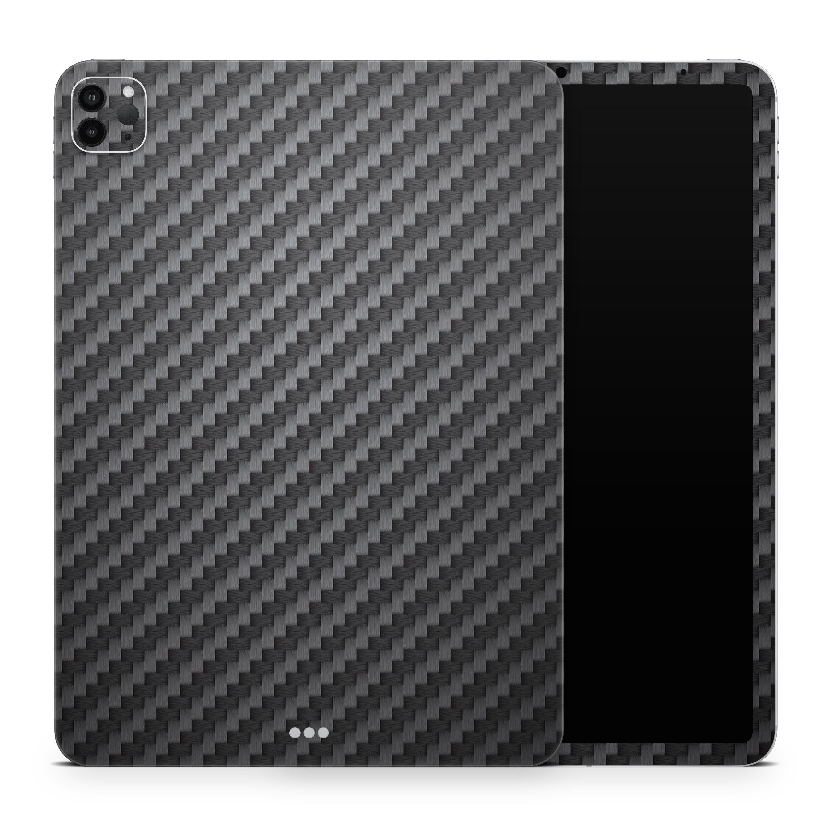 DesignSkinz Carbon Fiber Texture Full-Body Skin Decal Wrap Cover for iPad Pro 12.9” 4th Gen ...