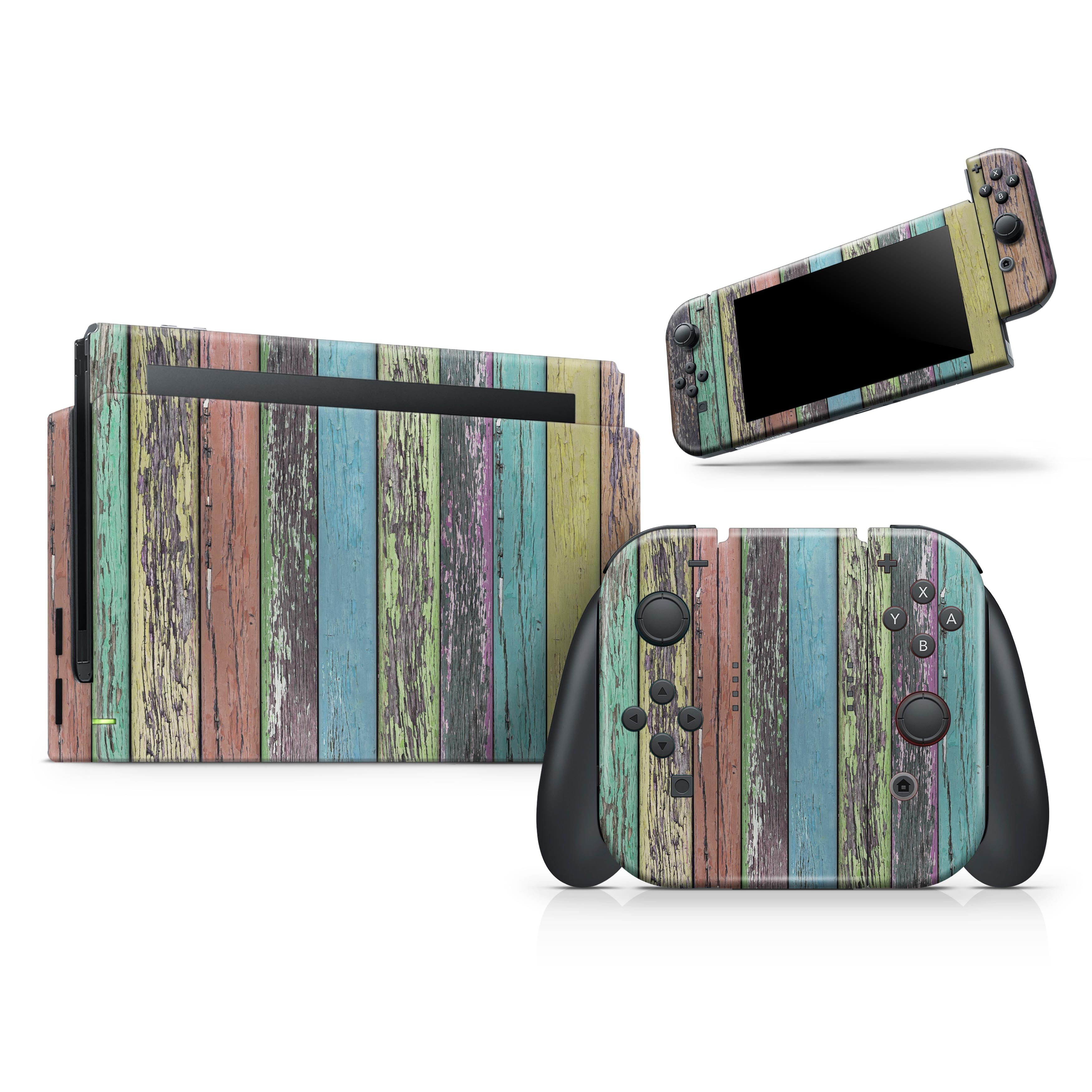 DesignSkinz Chipped Pastel Paint on Wood Full-Body Skin Decal Wrap ...