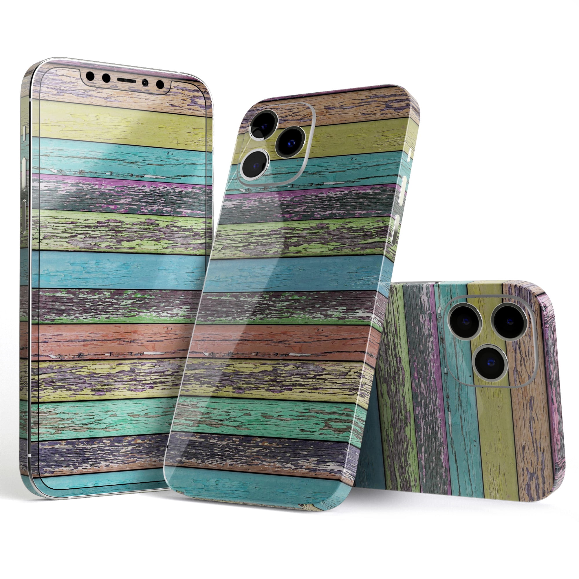 DesignSkinz Chipped Pastel Paint on Wood Full-Body Skin Decal Wrap ...