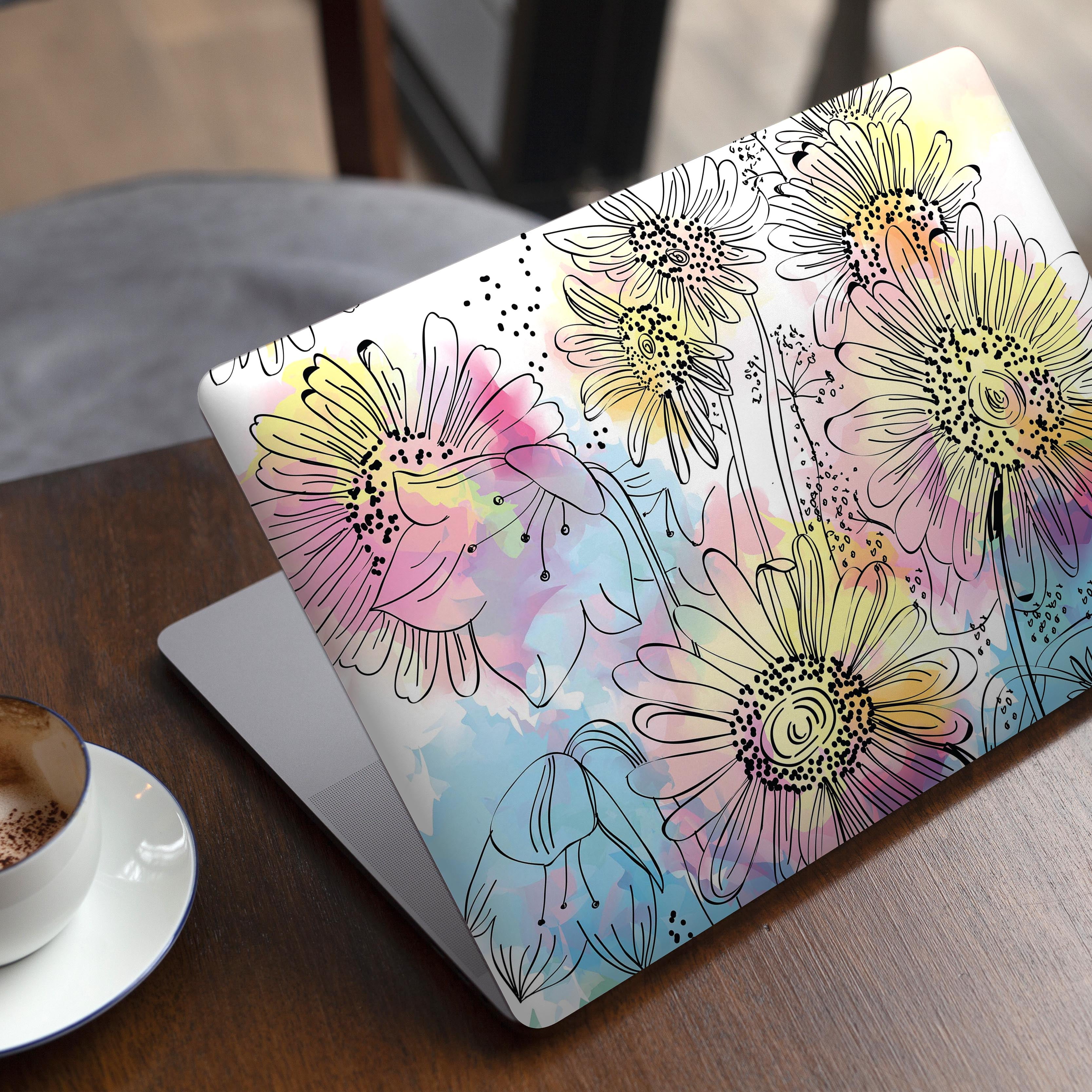 DesignSkinz Colorful WaterColor Floral Full-Body Skin Decal Wrap Cover ...