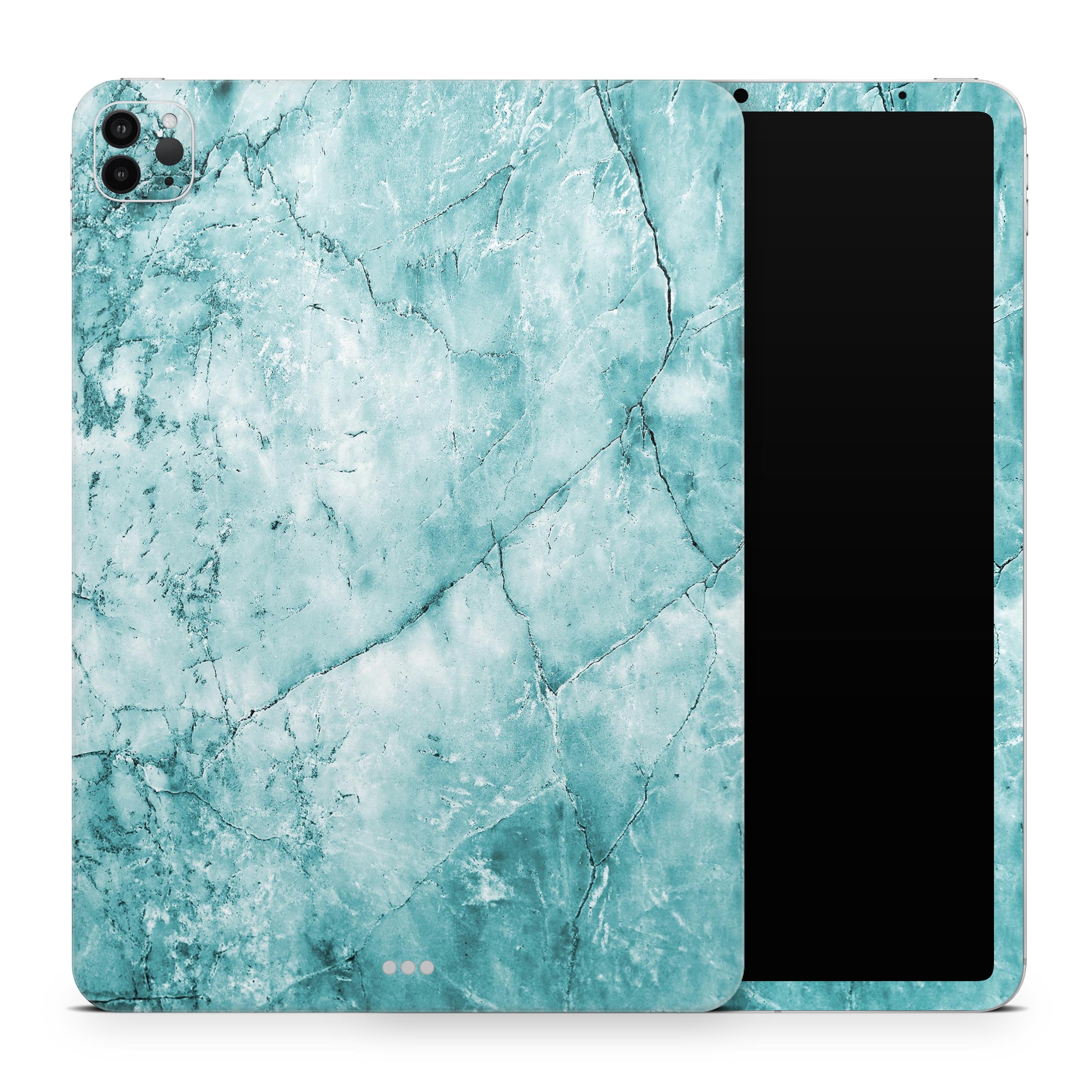 DesignSkinz Cracked Turquise Marble Surface Full-Body Skin Decal Wrap ...