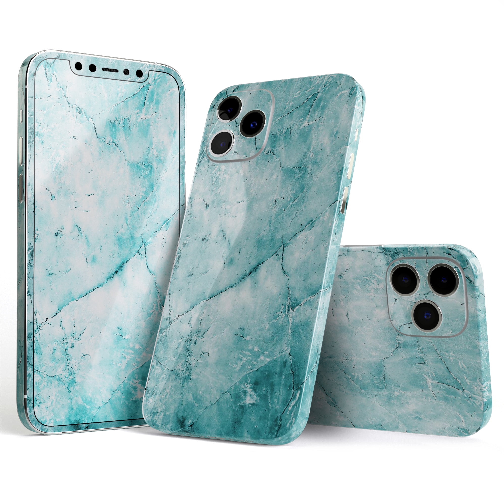 DesignSkinz Cracked Turquise Marble Surface Full-Body Skin Decal Wrap ...