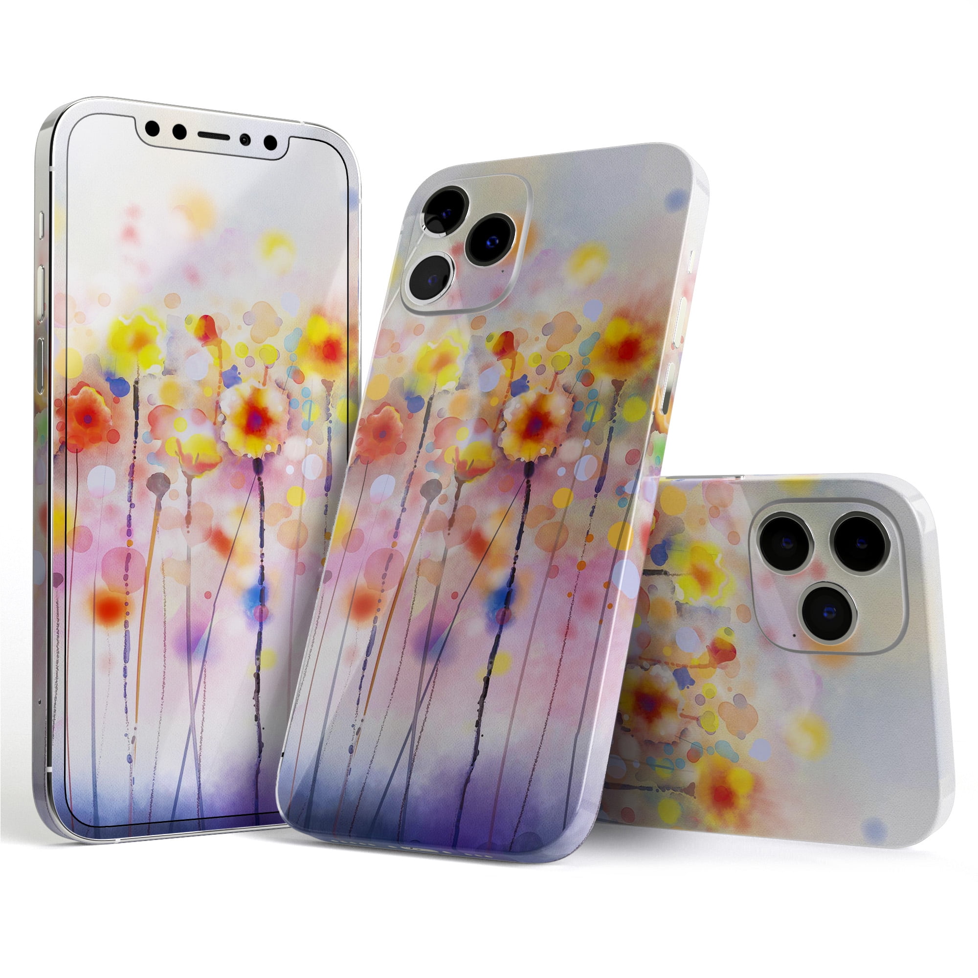 DesignSkinz Drizzle Watercolor Flowers V1 Full-Body Skin Decal Wrap ...