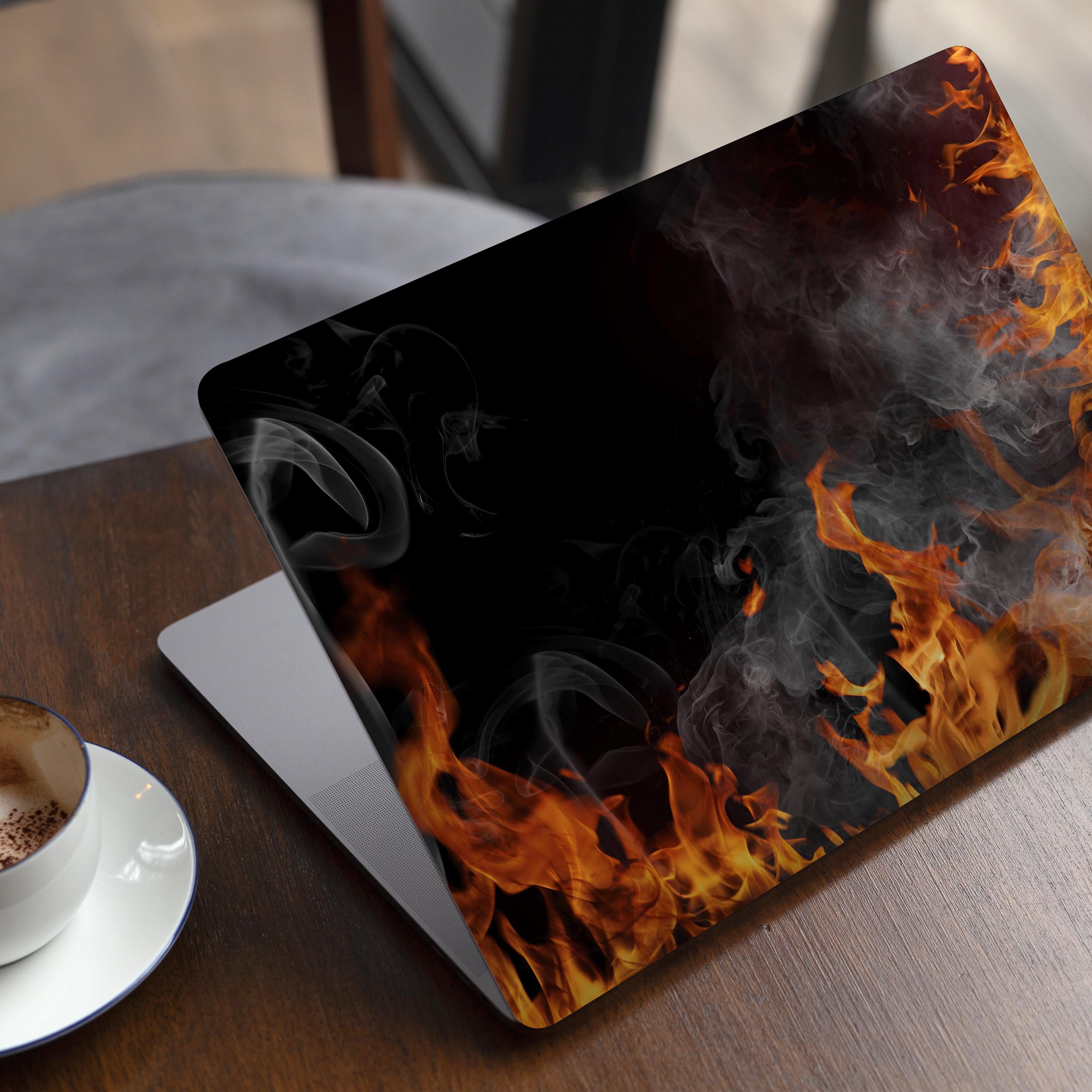 DesignSkinz Fire Flames V1 Full-Body Skin Decal Wrap Cover for MacBook ...
